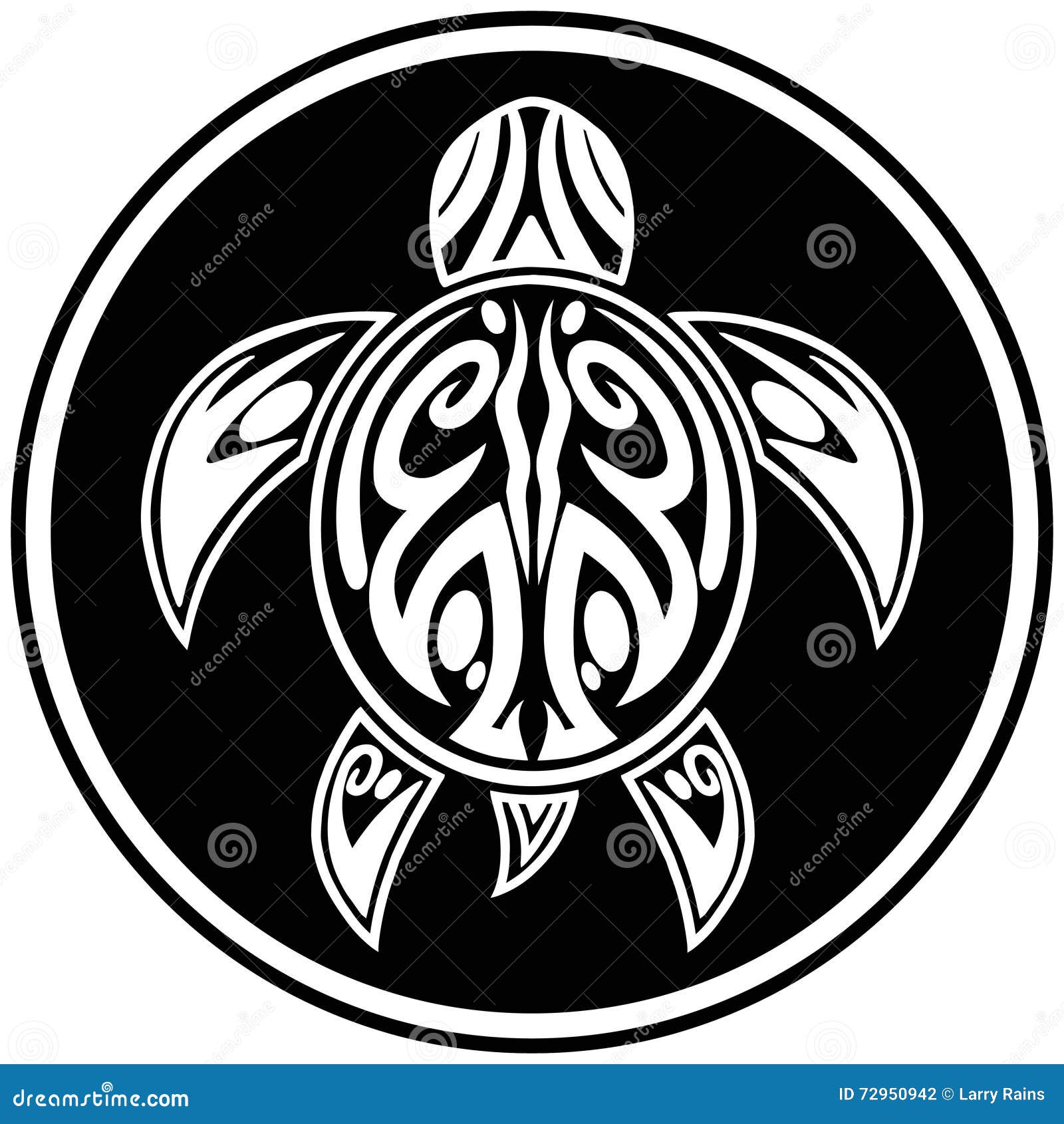 Sea Turtle Symbol stock vector. Illustration of symbol - 72950942