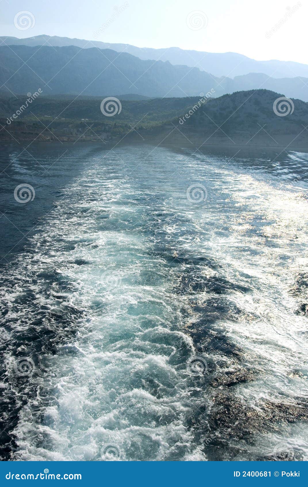 Sea view from boat. stock image. Image of froth, wallpaper - 2400681