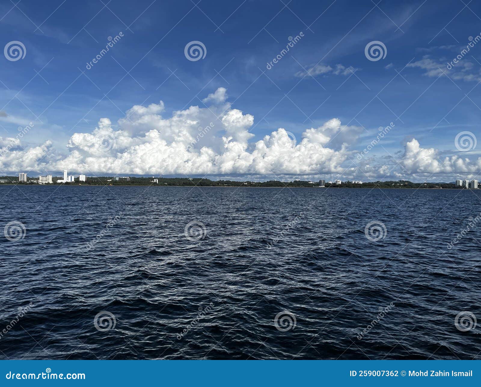 Sea view from boat stock photo. Image of coast, sunlight - 259007362