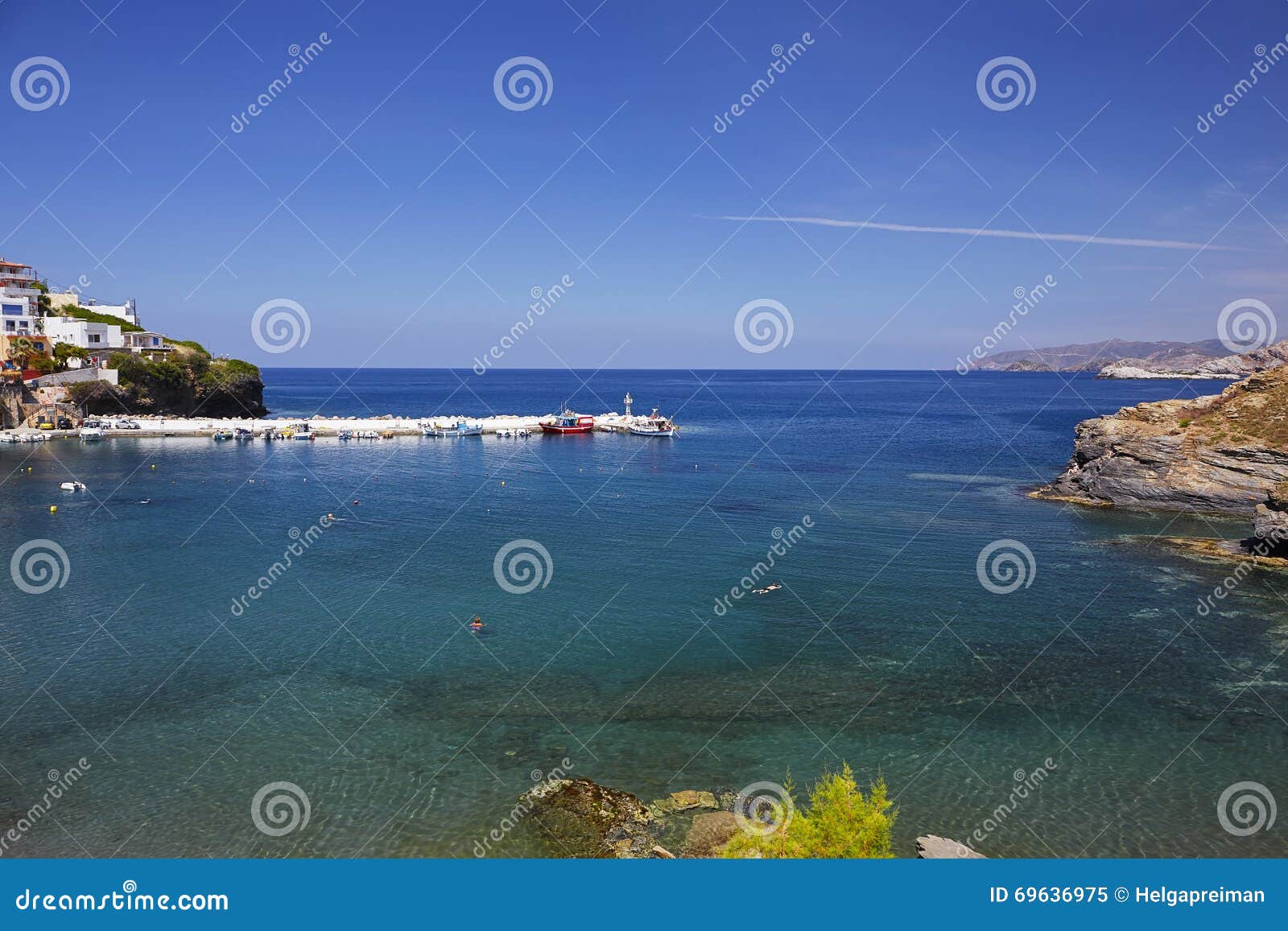 Sea View on the Crete Island Stock Image - Image of bali, rest: 69636975
