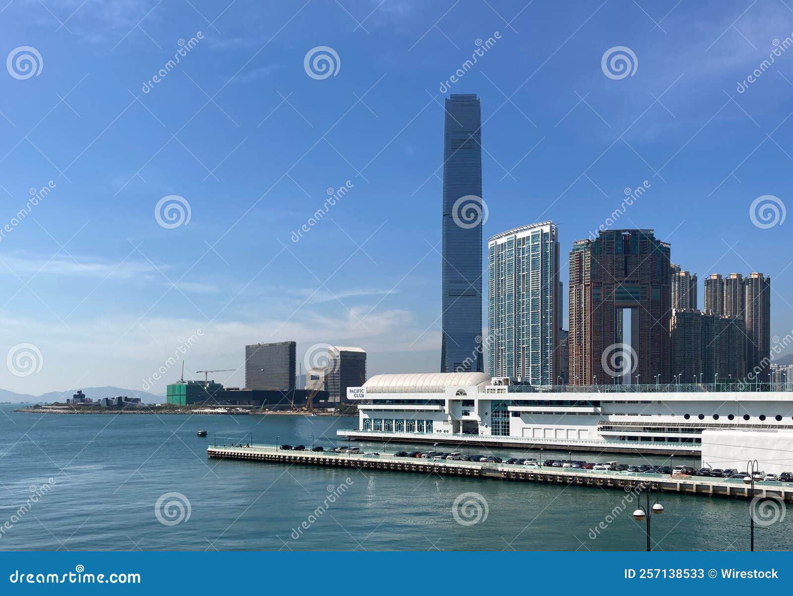 The Sea View of Hong Kong Harbour Editorial Stock Photo - Image of ...