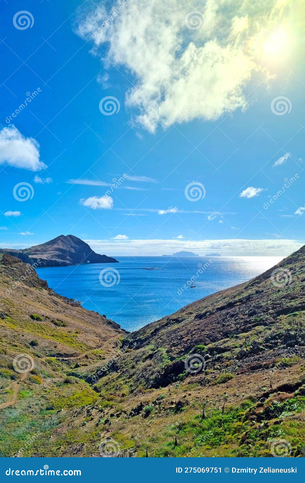 Sea View of the Islands on a Sunny Day. Tropical Climate. Stock Image ...