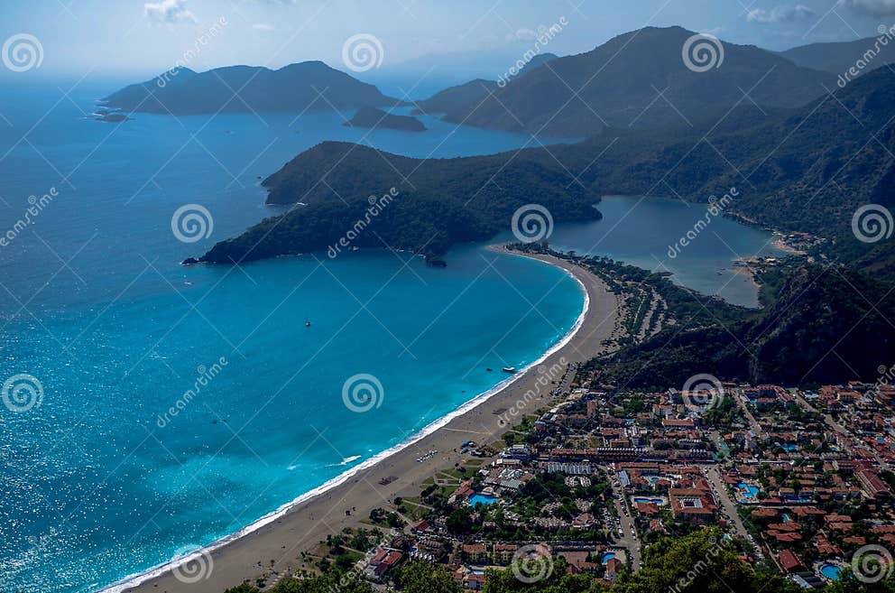 Sea view from the mountain stock image. Image of turkey - 50027913