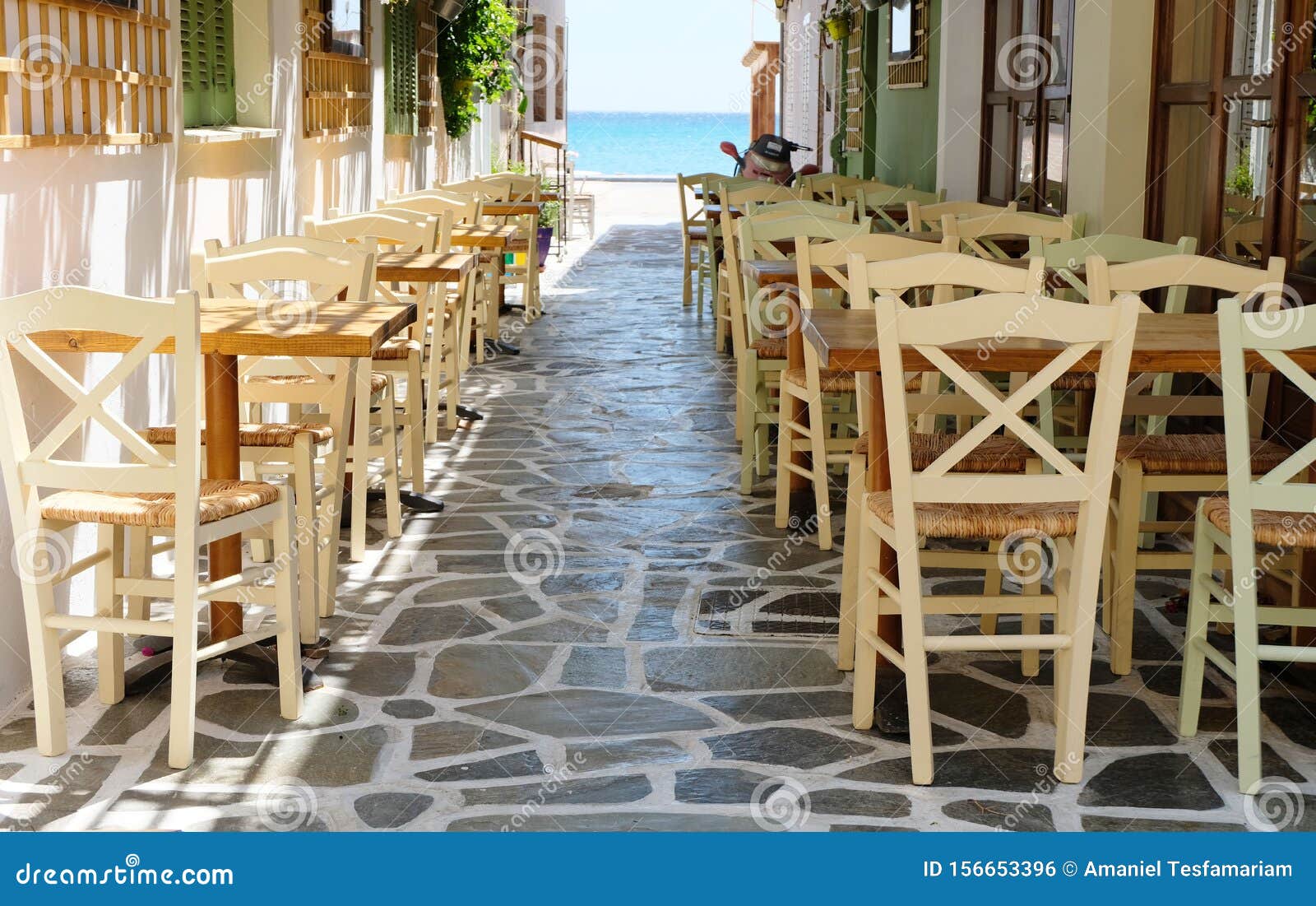 Sea View Restaurant in a Summer Day. Editorial Photo - Image of sunset ...