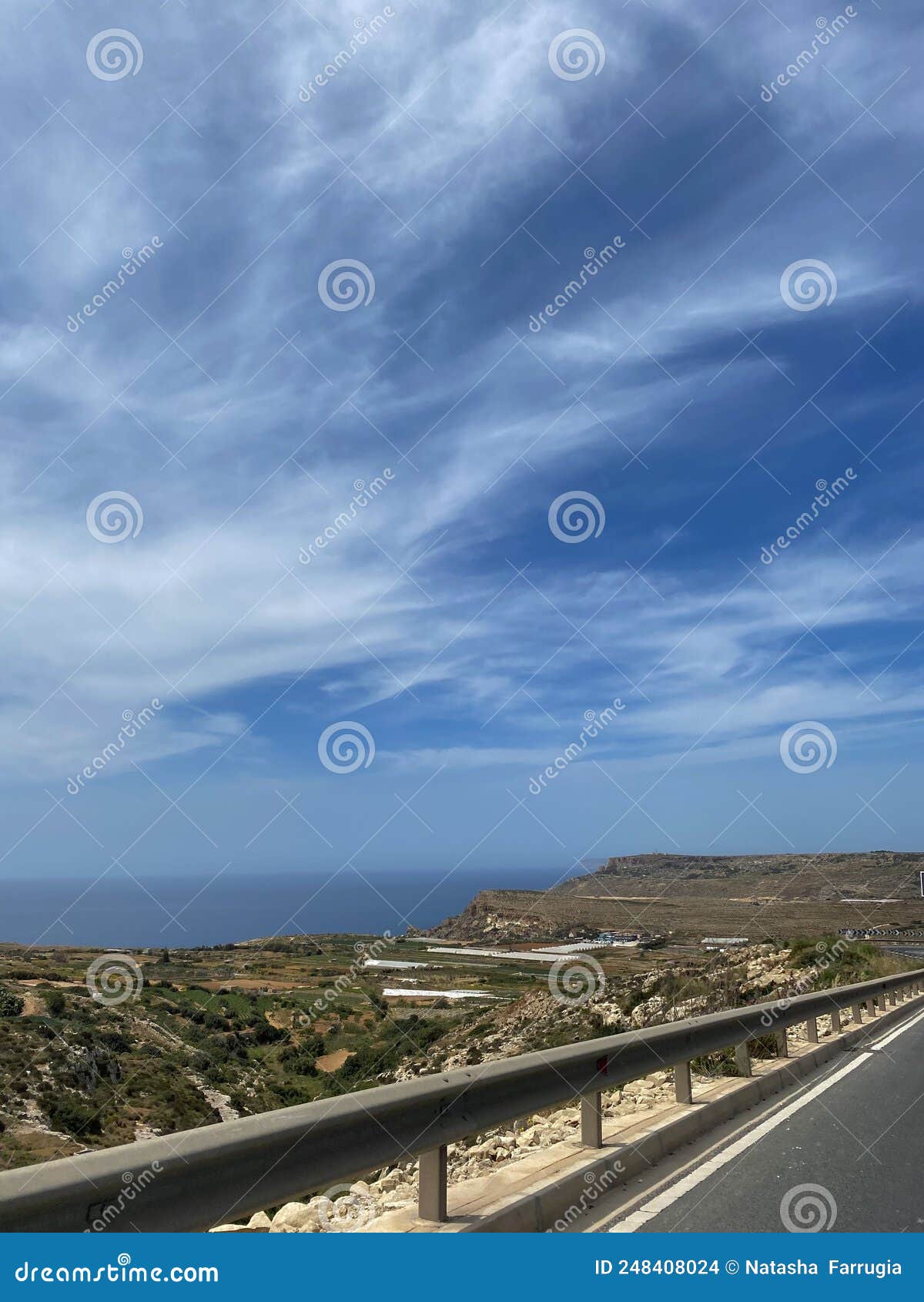 Sea view from the road stock photo. Image of coast, rock - 248408024