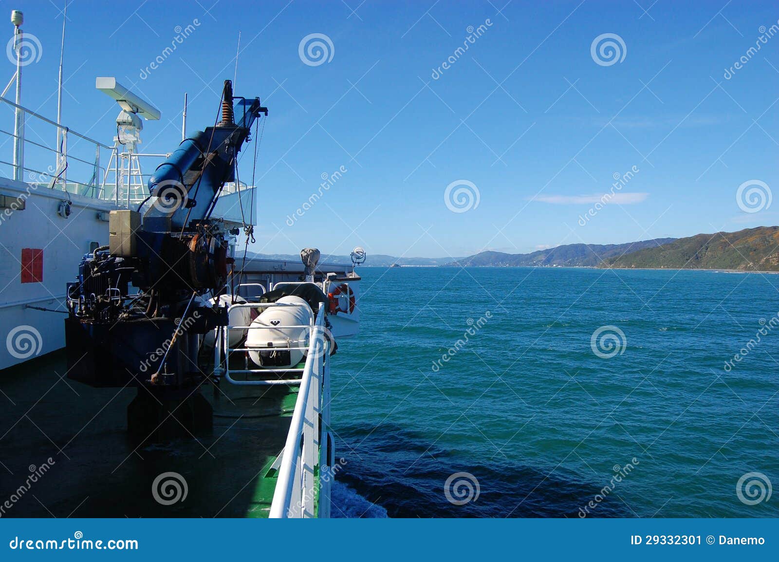 Sea view from ship stock image. Image of channel, view - 29332301