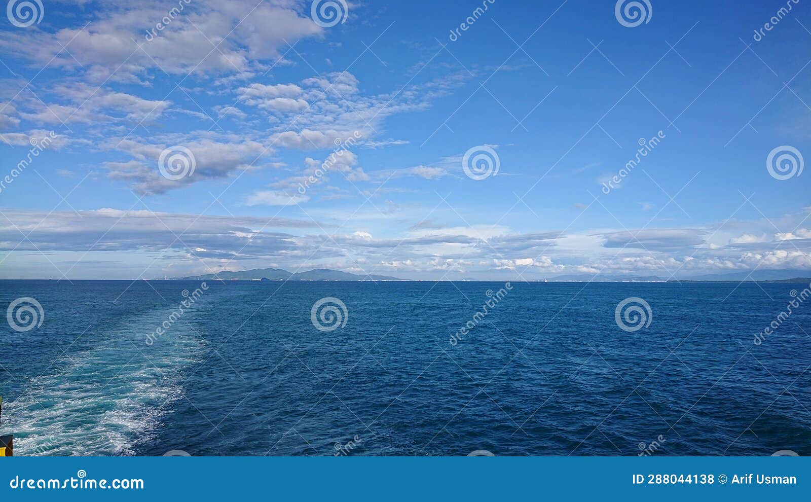 Sea View of the Sunda Strait Stock Photo - Image of : 288044138