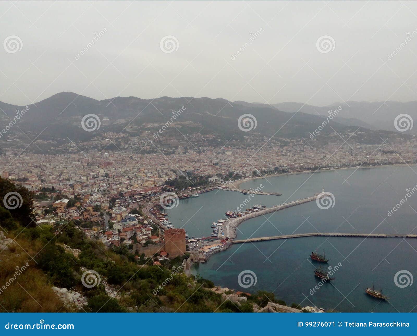 Sea view turkey life stock image. Image of turkey, city - 99276071