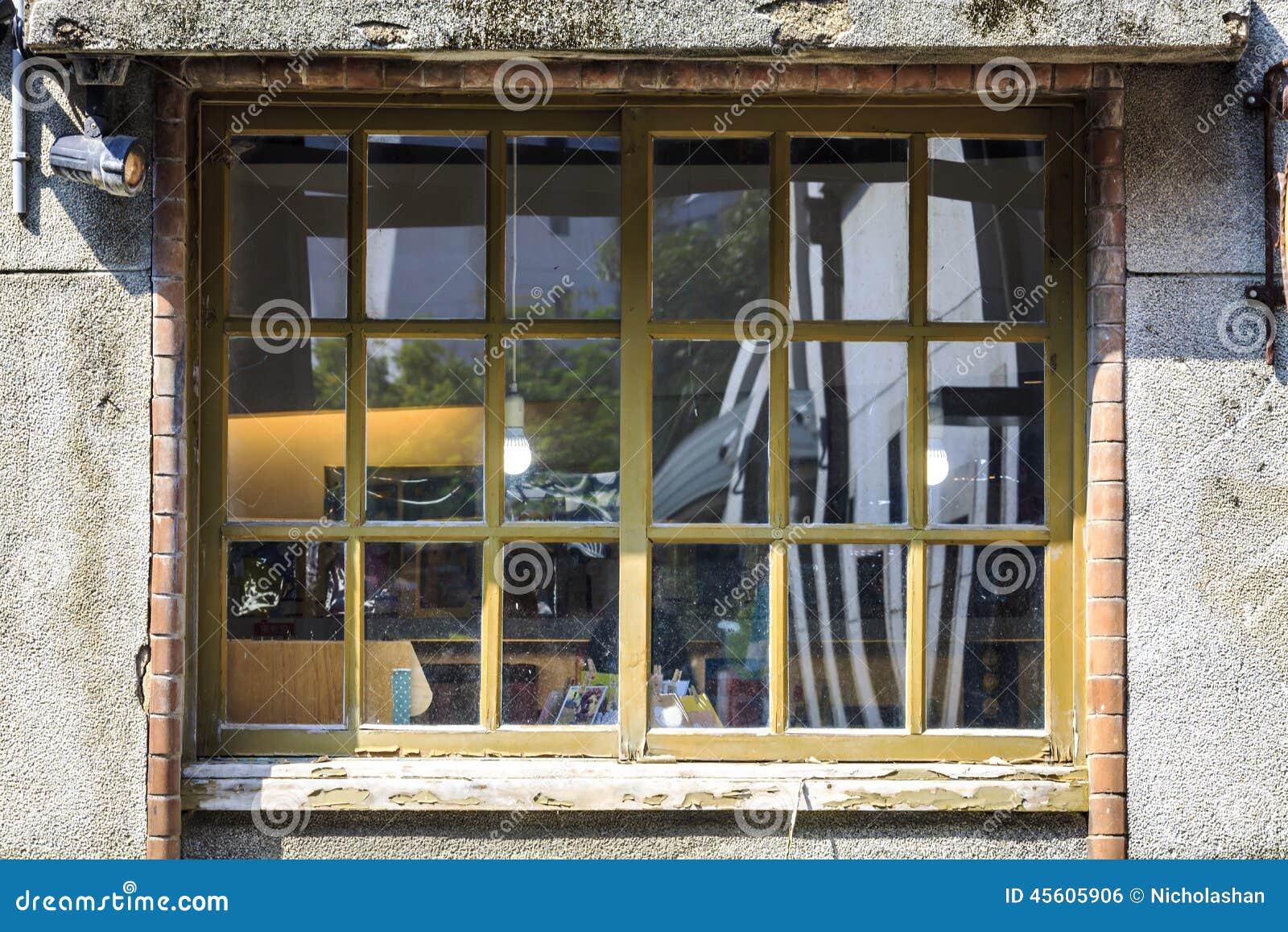 Sea View through Window in Sunny Day Stock Photo - Image of glass ...
