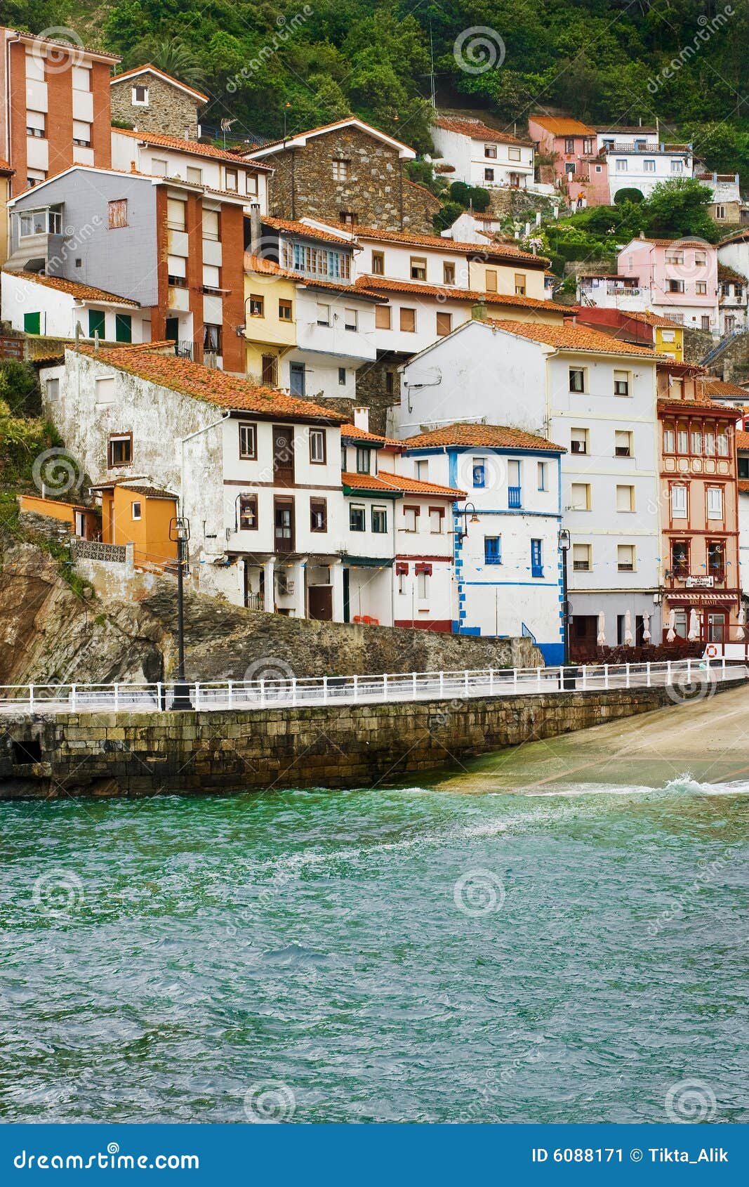 Sea village stock image. Image of tourism, town, picturesque - 6088171