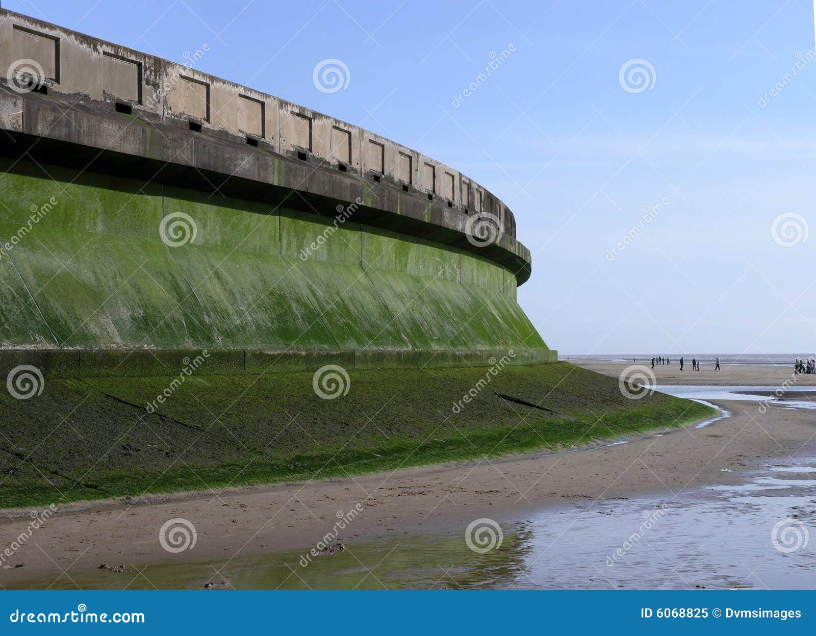 Sea wall defence stock image. Image of moss, wall, concrete - 6068825