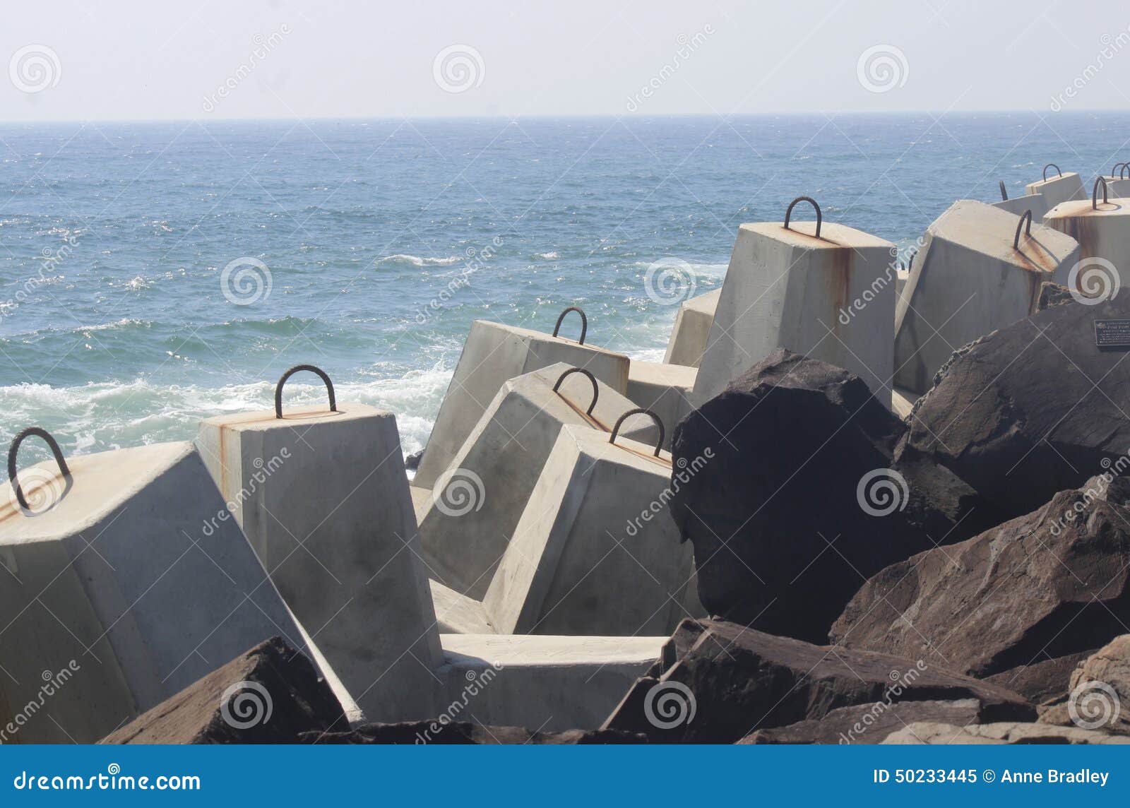 Sea wall stock image. Image of manmade, concrete, tidal - 50233445