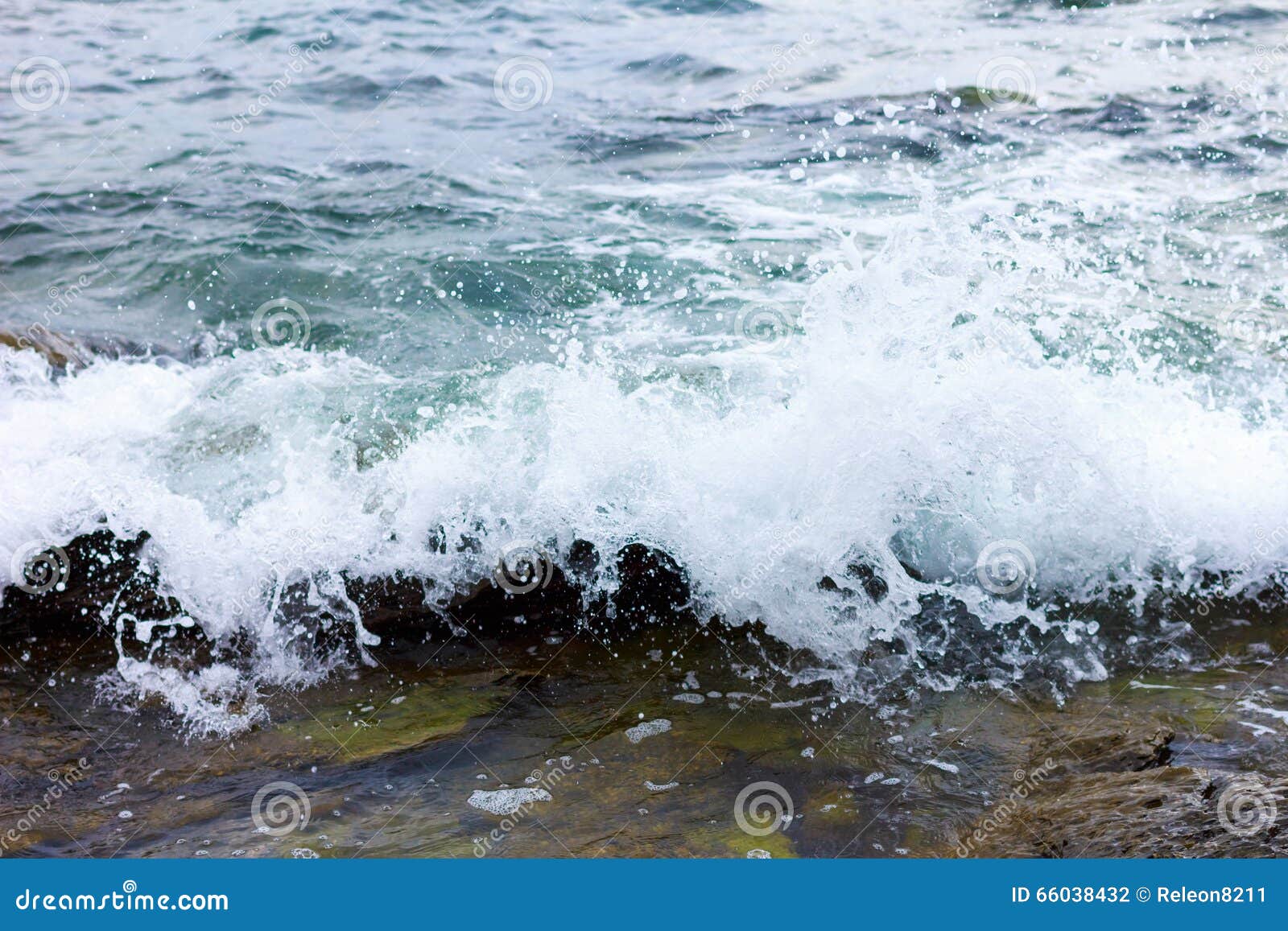 Sea Water Against the Rocks and Cliffs. Stock Photo - Image of color ...