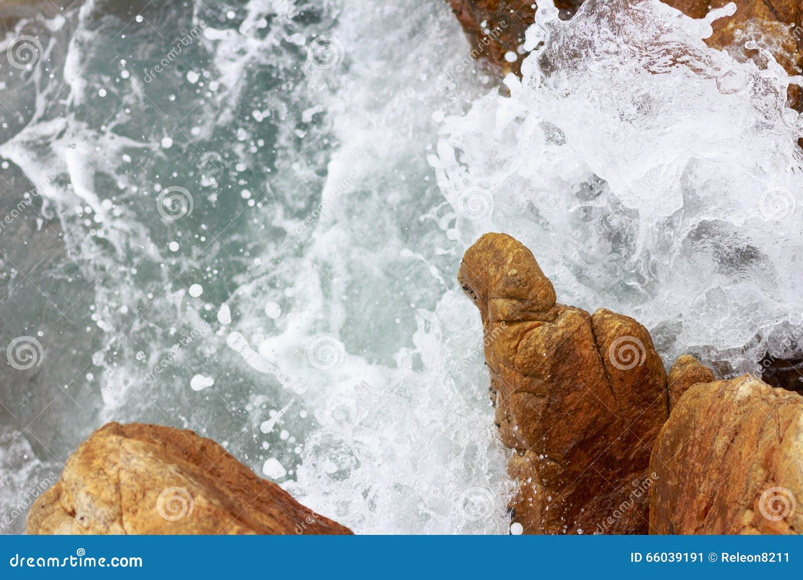 Sea Water Against the Rocks and Cliffs. Stock Image - Image of energy ...