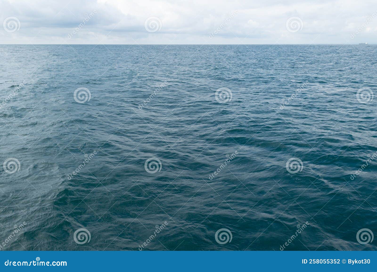 Waves on the Sea. Seascape on a Cloudy Day. Stock Photo - Image of ...