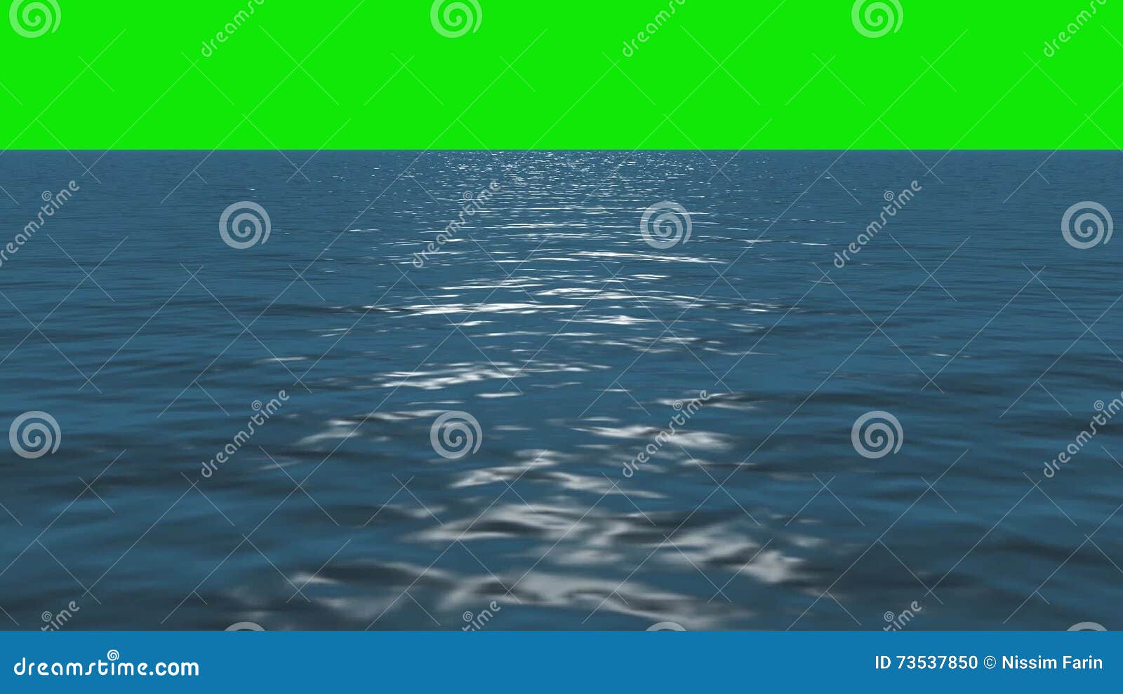 Sea and Water Ripples on a Green Screen Background Stock Footage ...