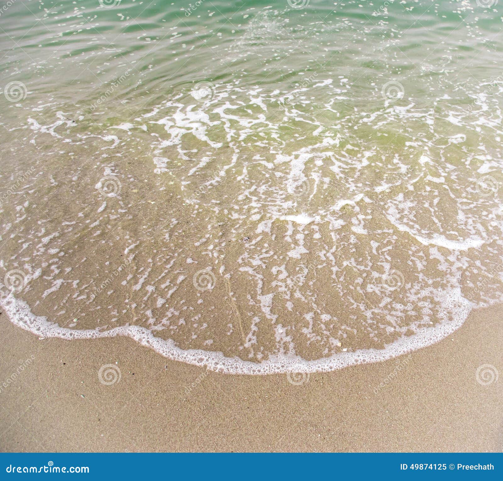 Sea water and sand beach stock image. Image of sunbathing - 49874125