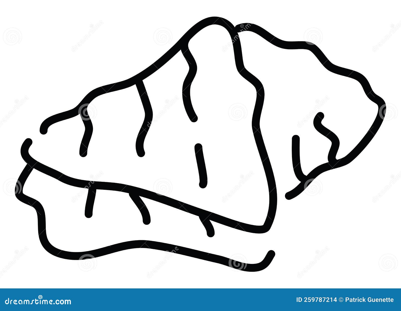 Sea water shell, icon stock vector. Illustration of vector - 259787214