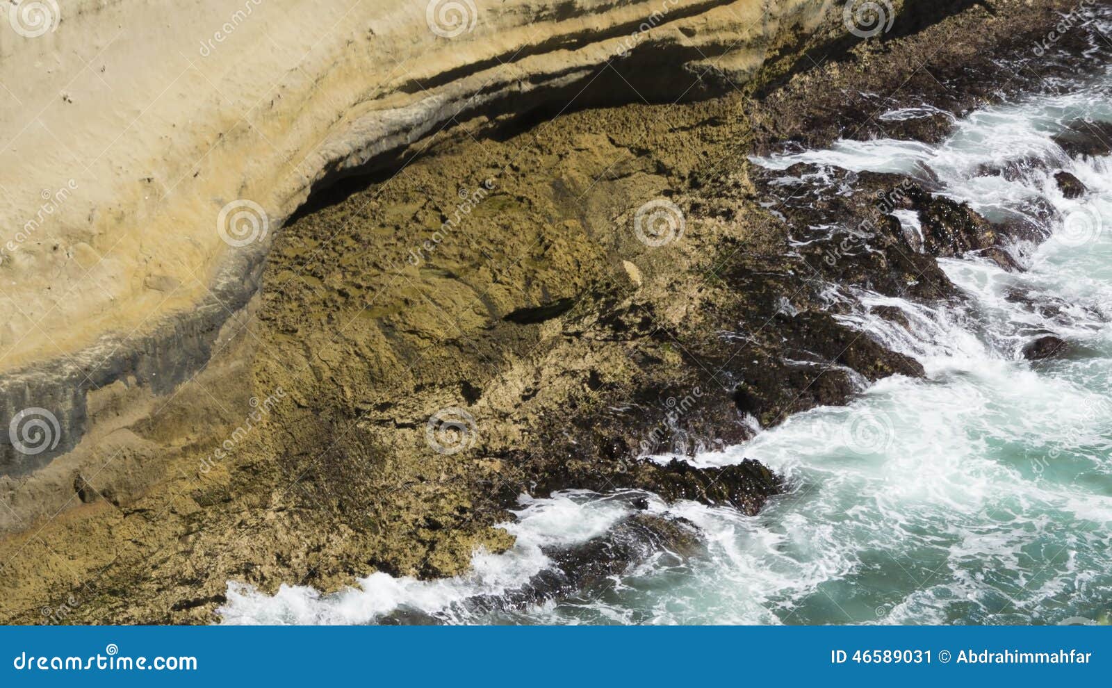 Sea water splash the rock stock image. Image of shore - 46589031
