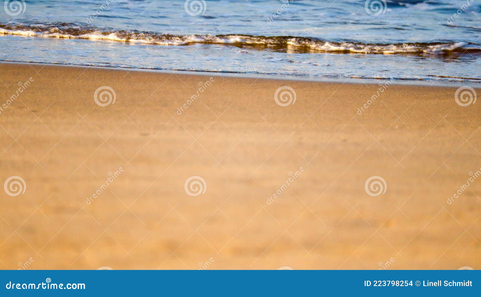Sea Water and Waves with Beach at Sunrise Stock Photo - Image of shore ...