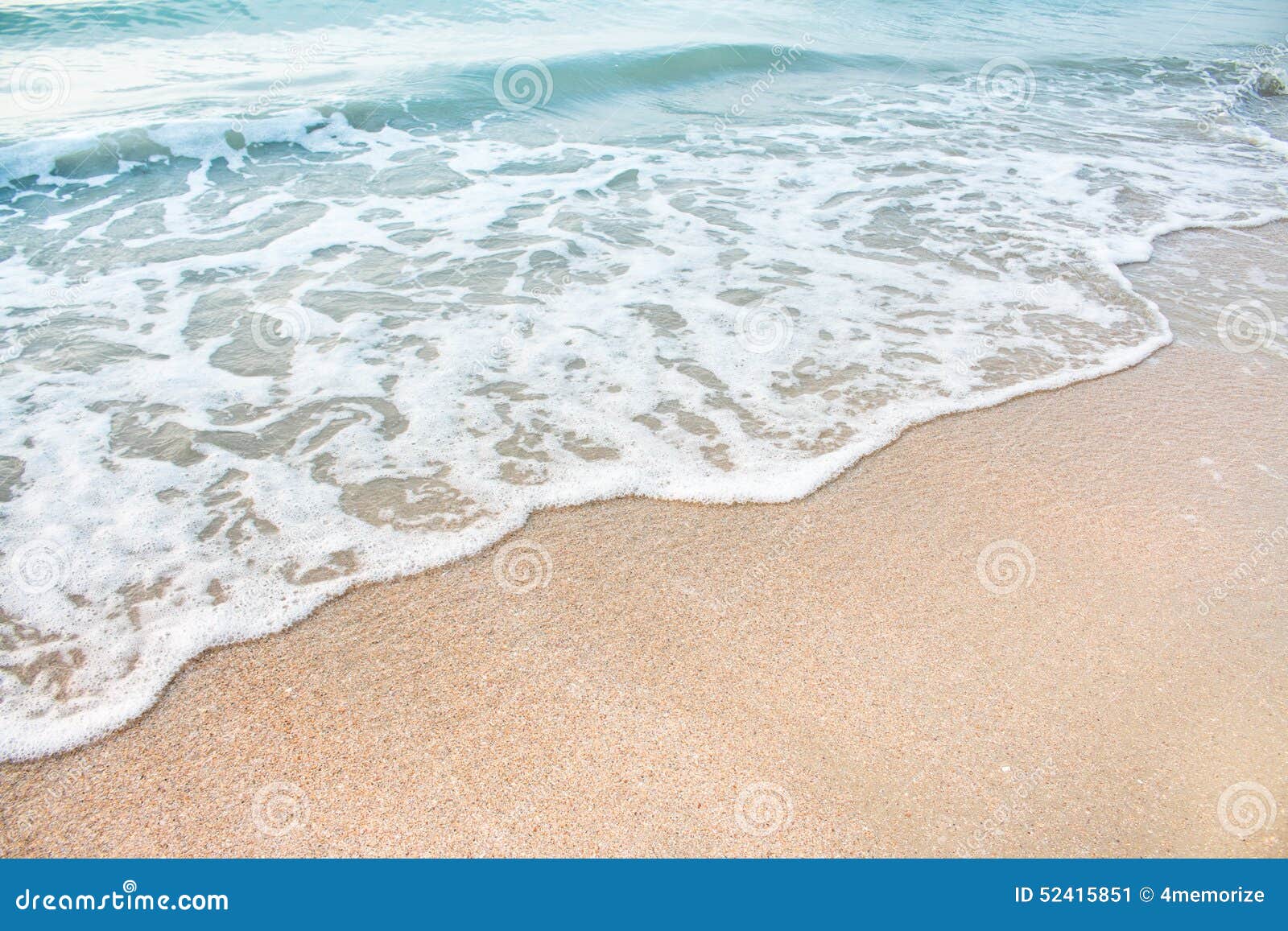 Sea wave on the beach stock image. Image of sand, beach - 52415851