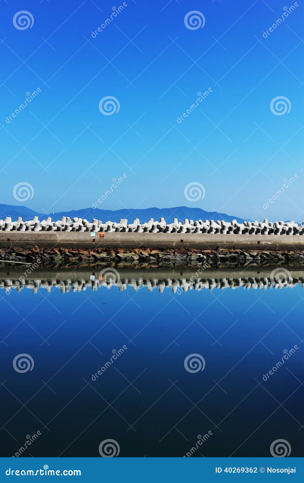 Sea and Wave Breaker stock photo. Image of bridge, barrier - 40269362