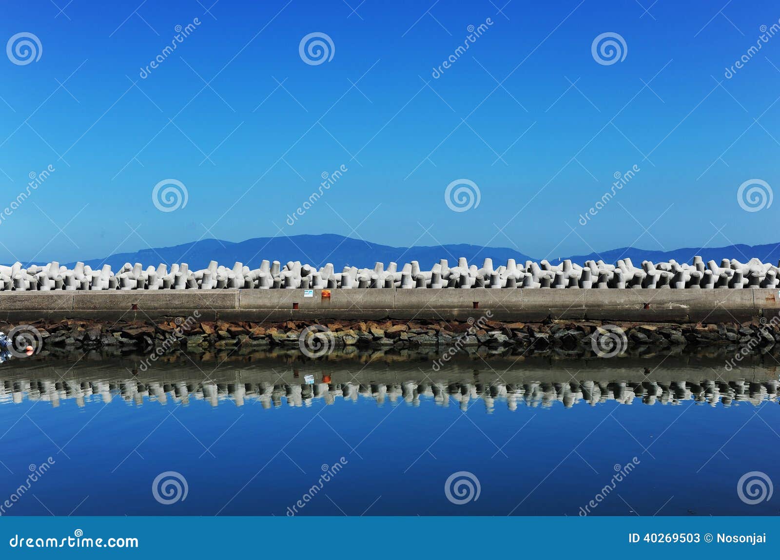 Sea and Wave Breaker stock image. Image of coastal, pier - 40269503