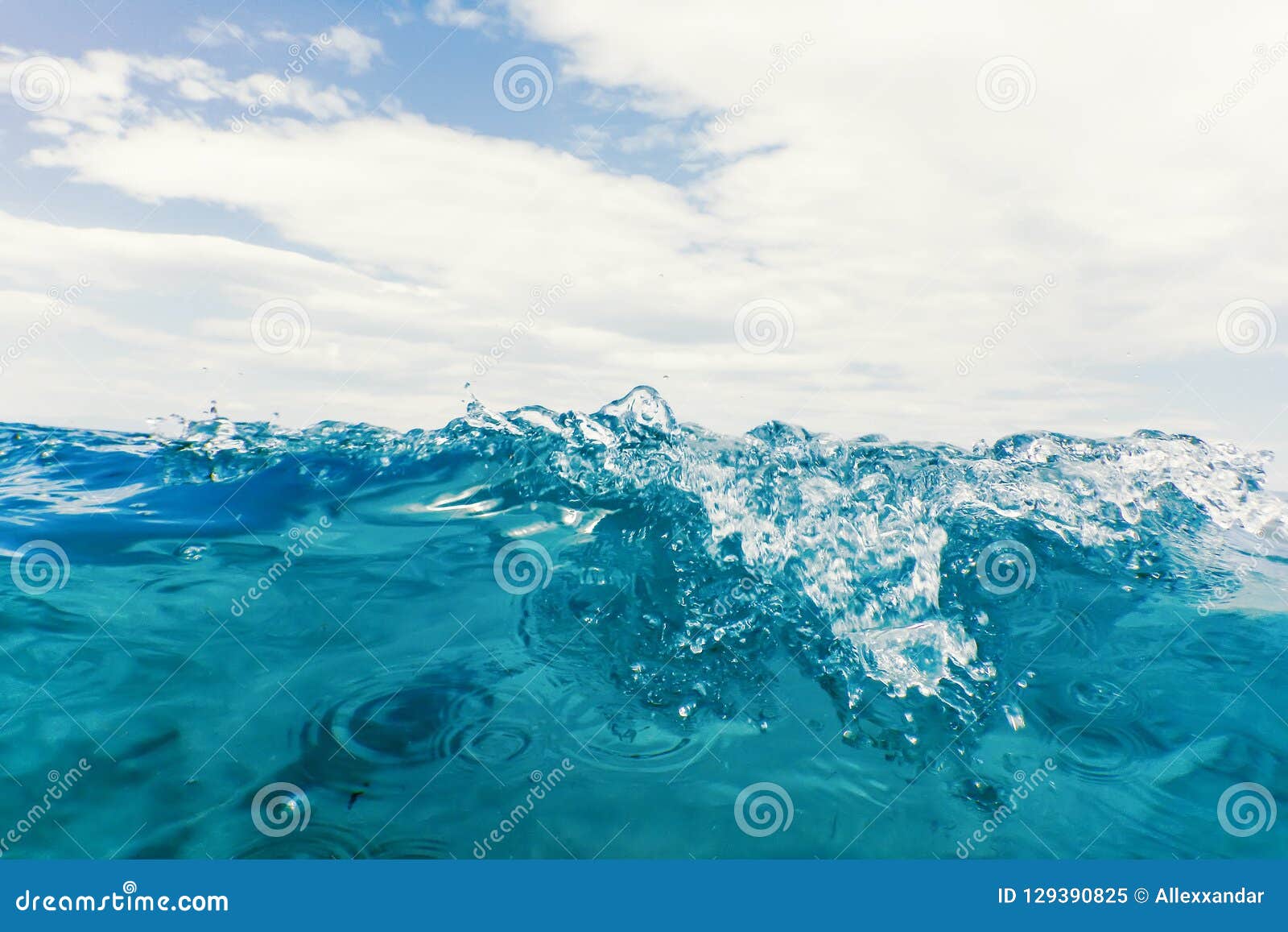 Sea Wave Close Up, Low Angle View Water Background Stock Image - Image ...