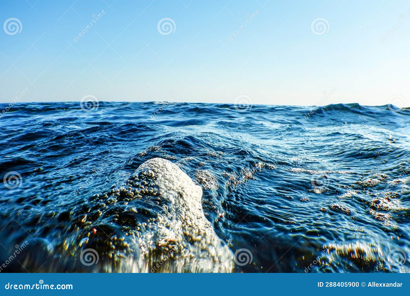 Sea Wave Close Up, Low Angle View Stock Photo - Image of water, close ...
