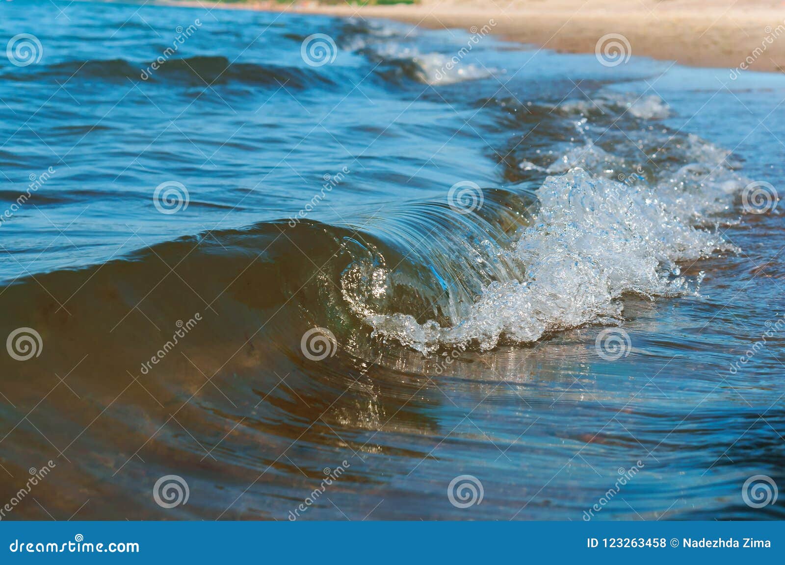 Sea Wave, Wave Coming Ashore, Storm on the Ocean Stock Photo - Image of ...