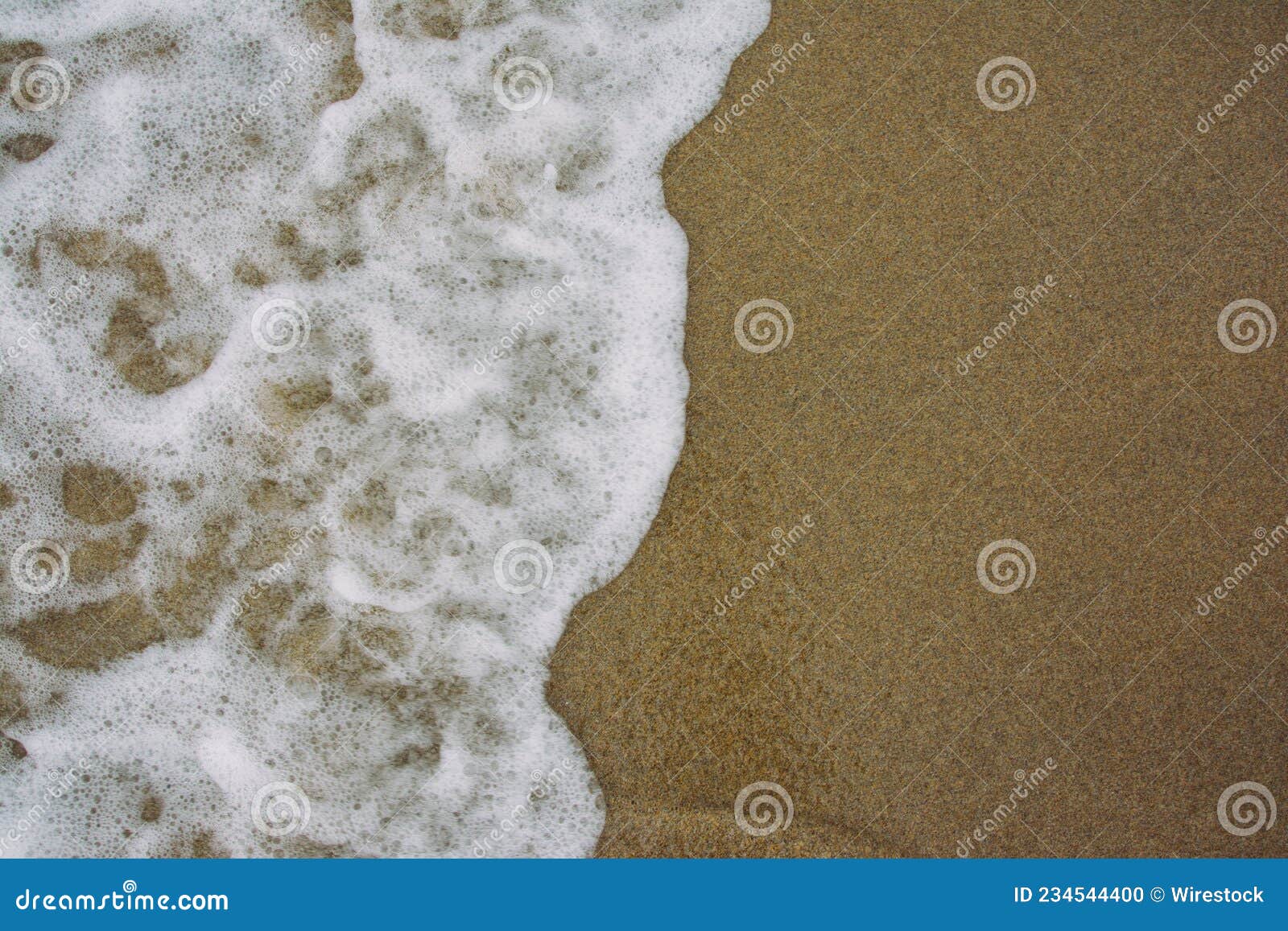 Sea Wave with Foam on a Sandy Beach Stock Photo - Image of sand, coast ...