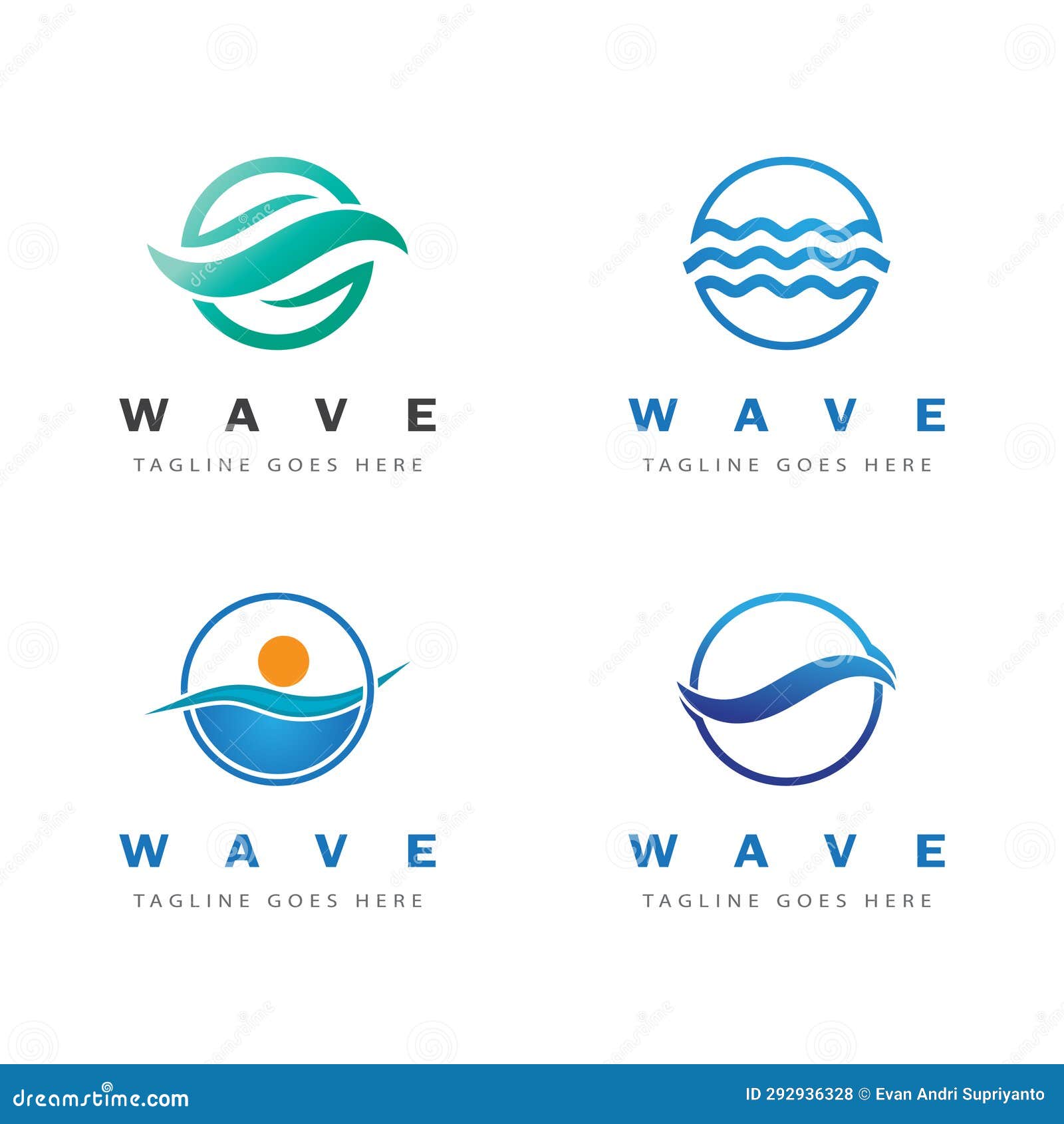 Sea Wave Logo Vector Business Element and Symbol Stock Vector ...