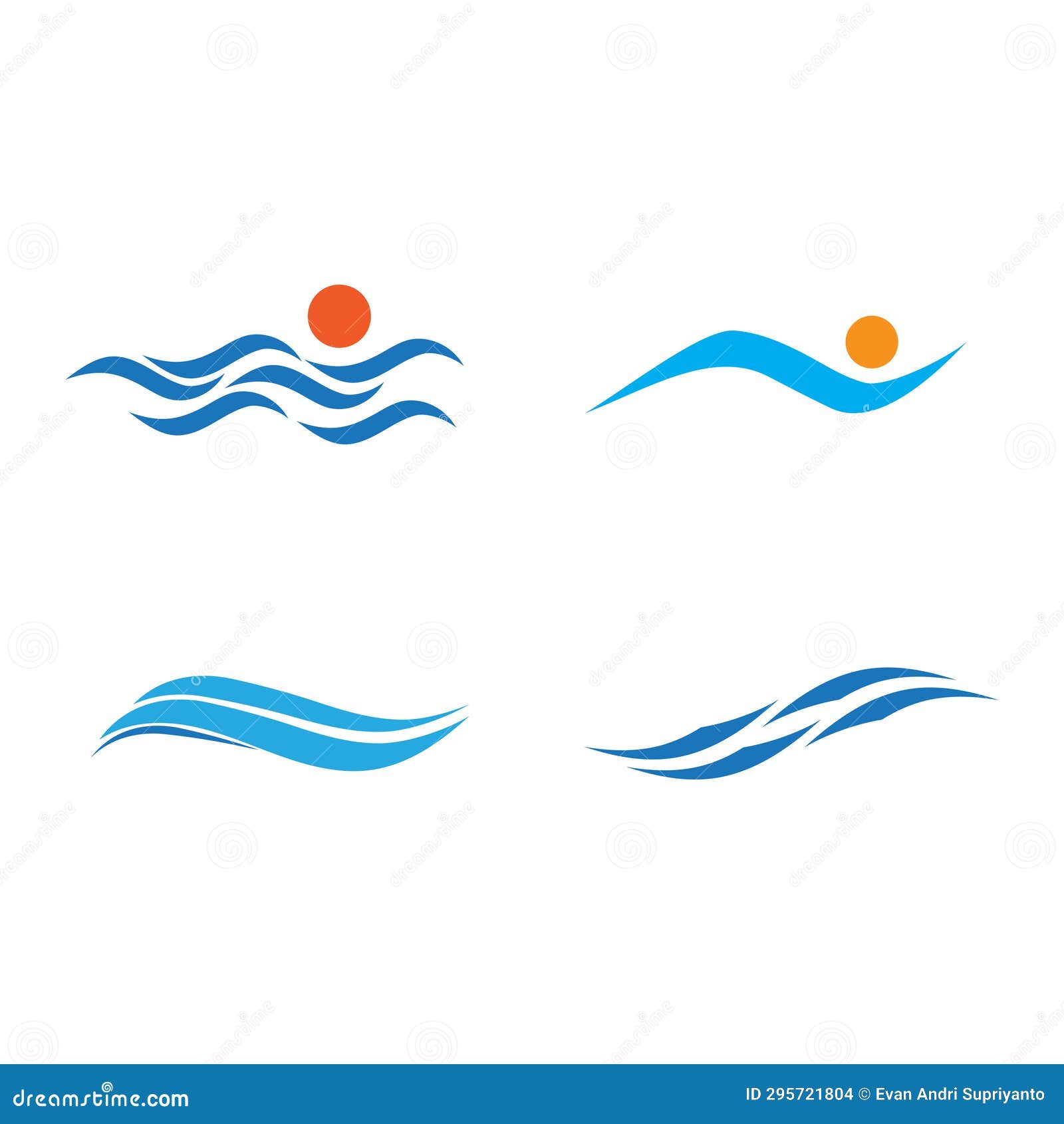 Sea Wave Logo Vector Business Element and Symbol Stock Vector ...
