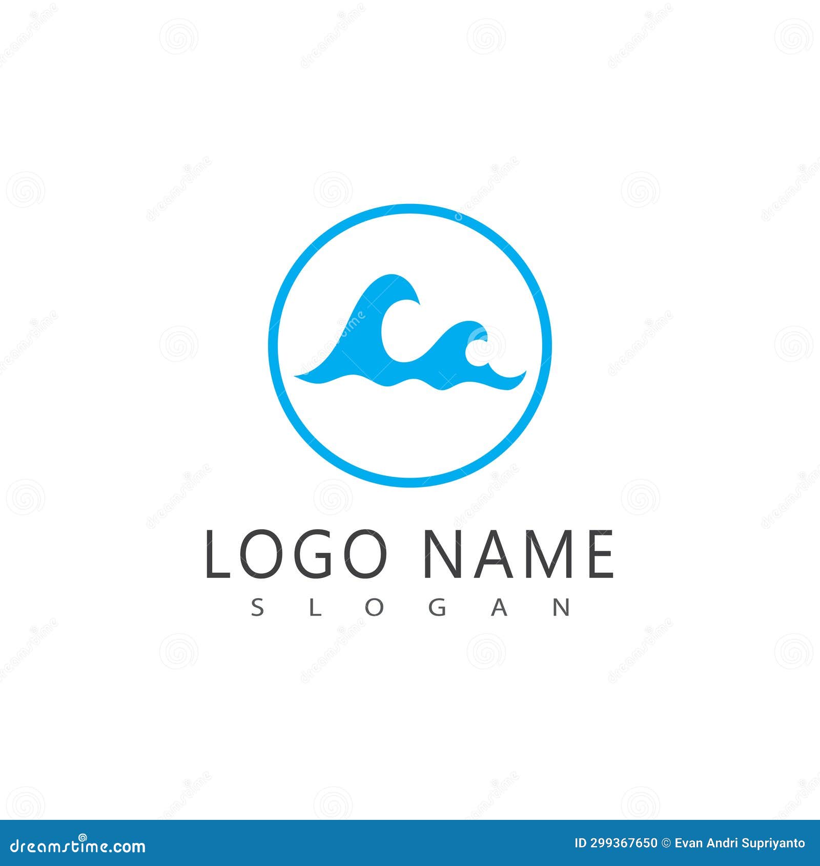 Sea Wave Logo Vector Business Element and Symbol Stock Vector ...