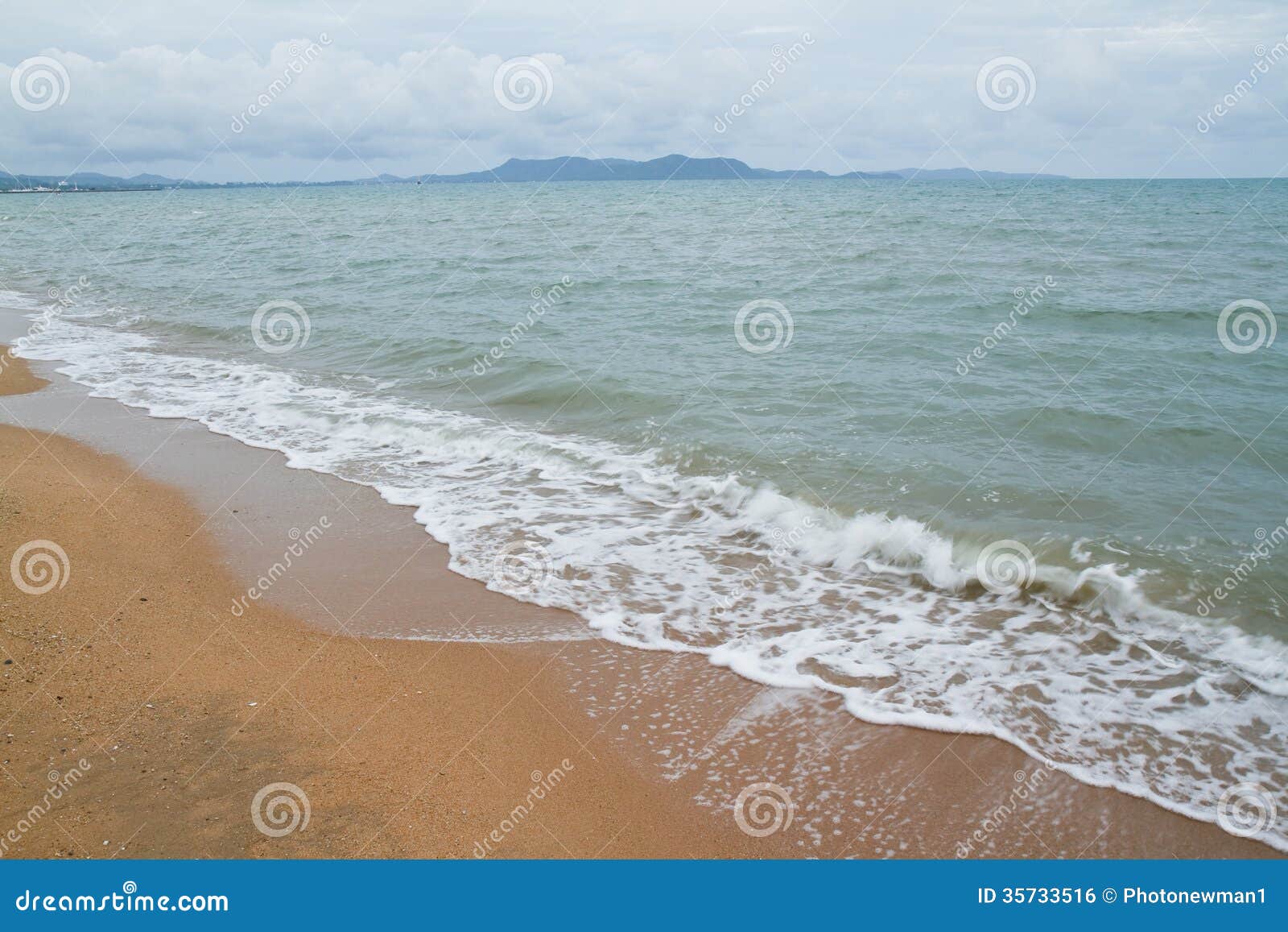 Sea wave over sand stock photo. Image of beauty, ripple - 35733516