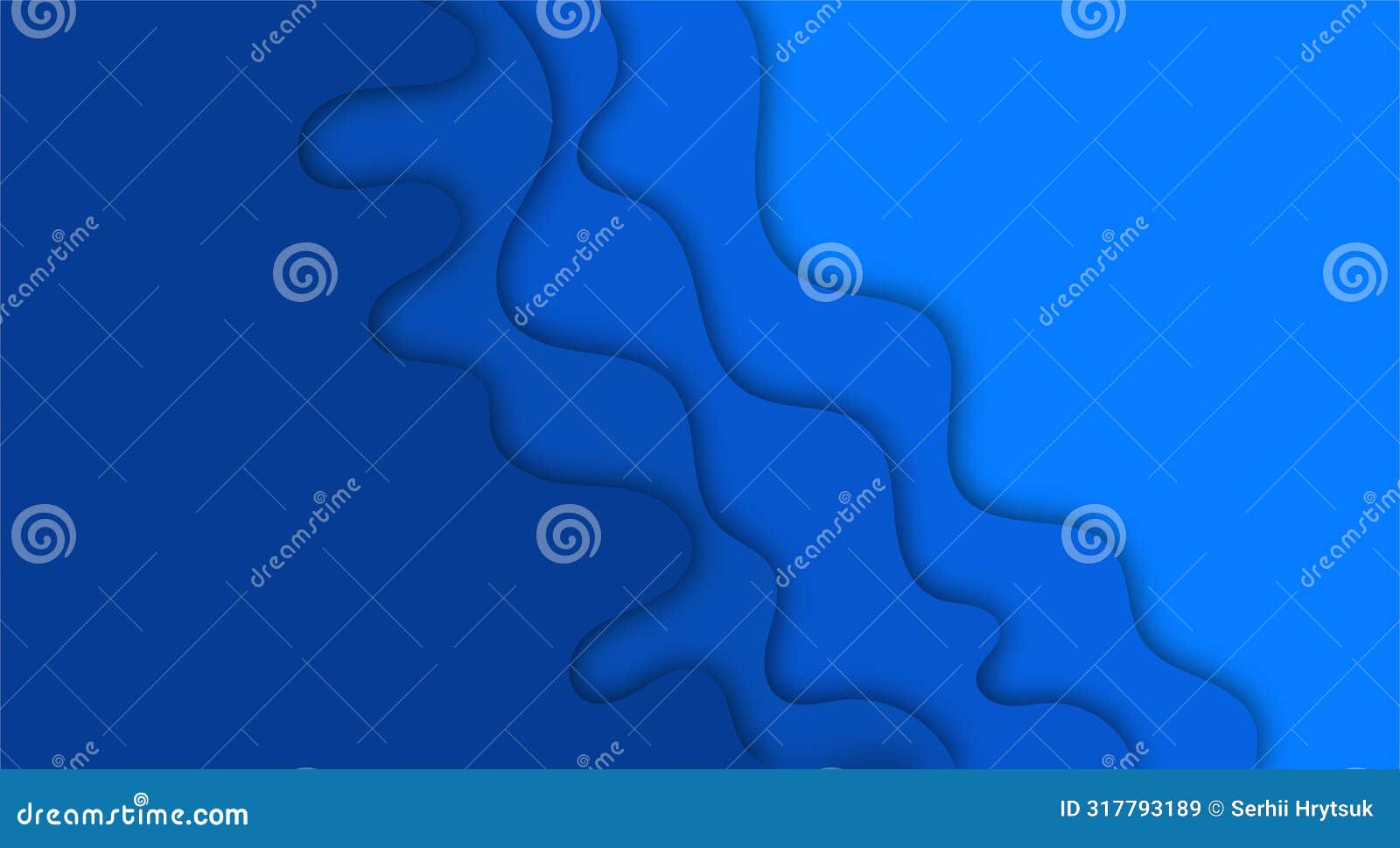 Sea Wave Pattern Background Papercut Style. Eps 10 Stock Illustration ...