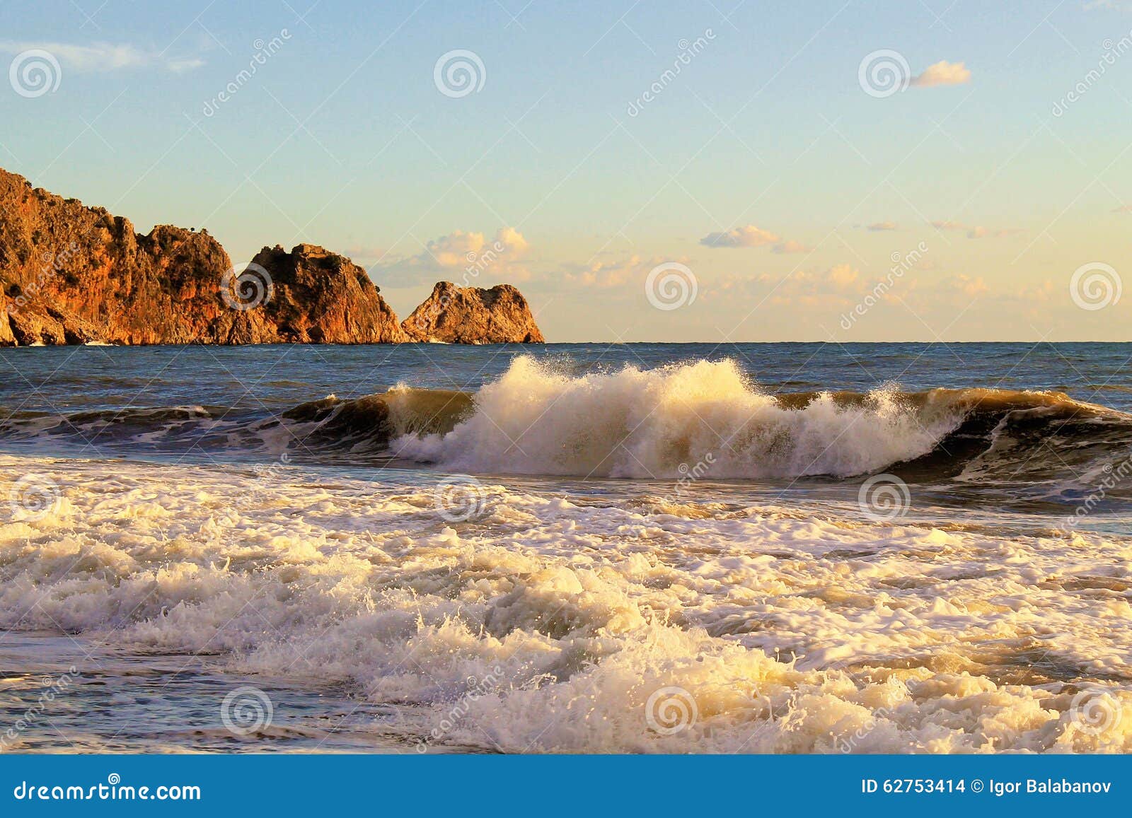 Sea wave and rocks. stock photo. Image of water, ocean - 62753414