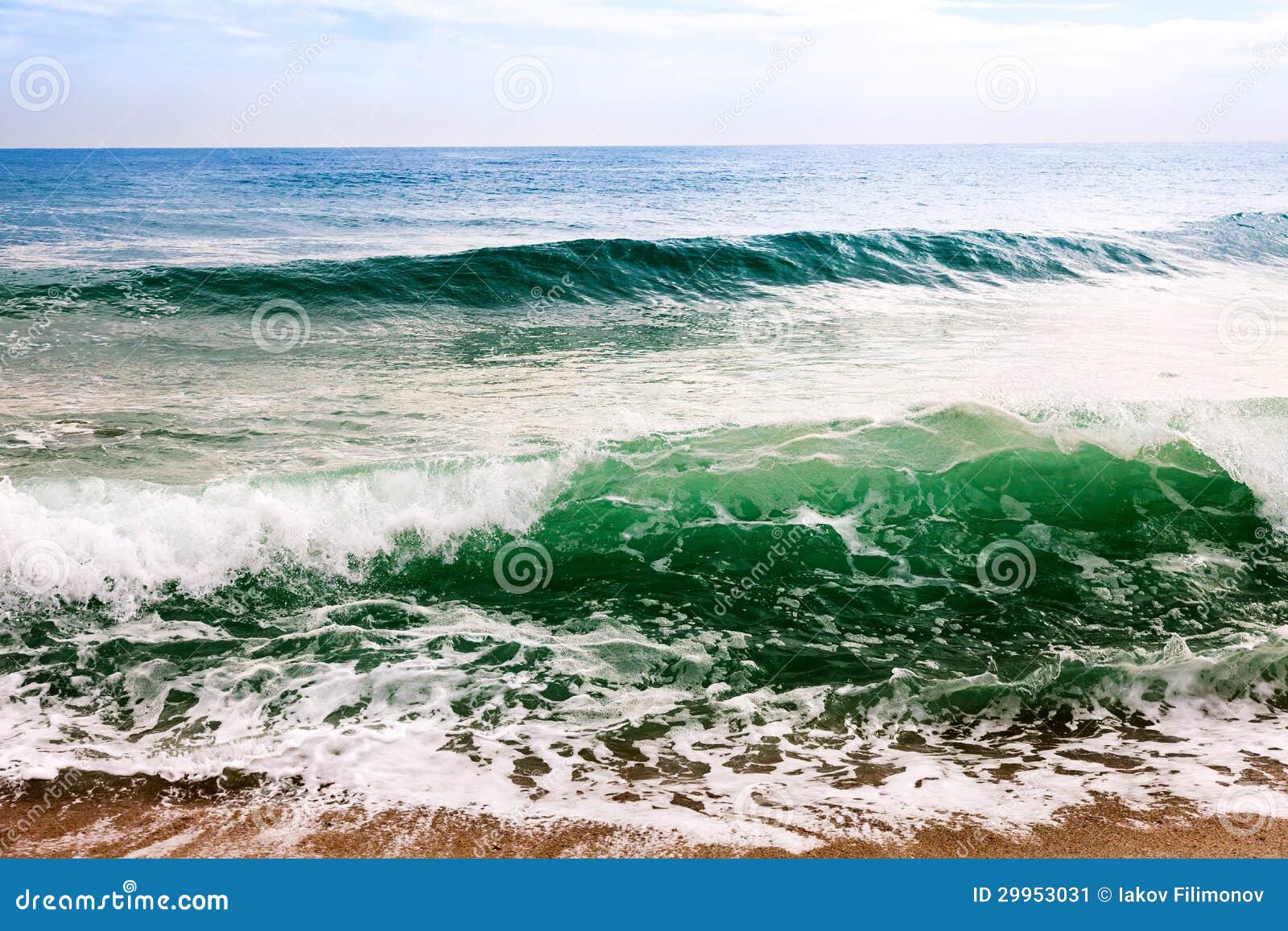 Sea wave in windy day stock image. Image of ground, spray - 29953031