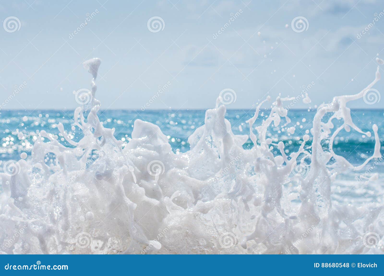 Sea wave splash stock photo. Image of water, wave, foam - 88680548
