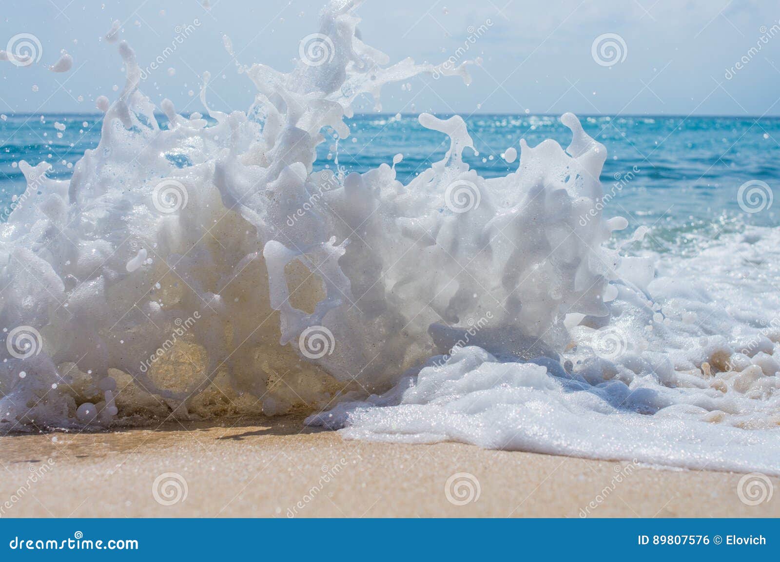 Sea wave splash stock photo. Image of wave, outdoor, coastline - 89807576