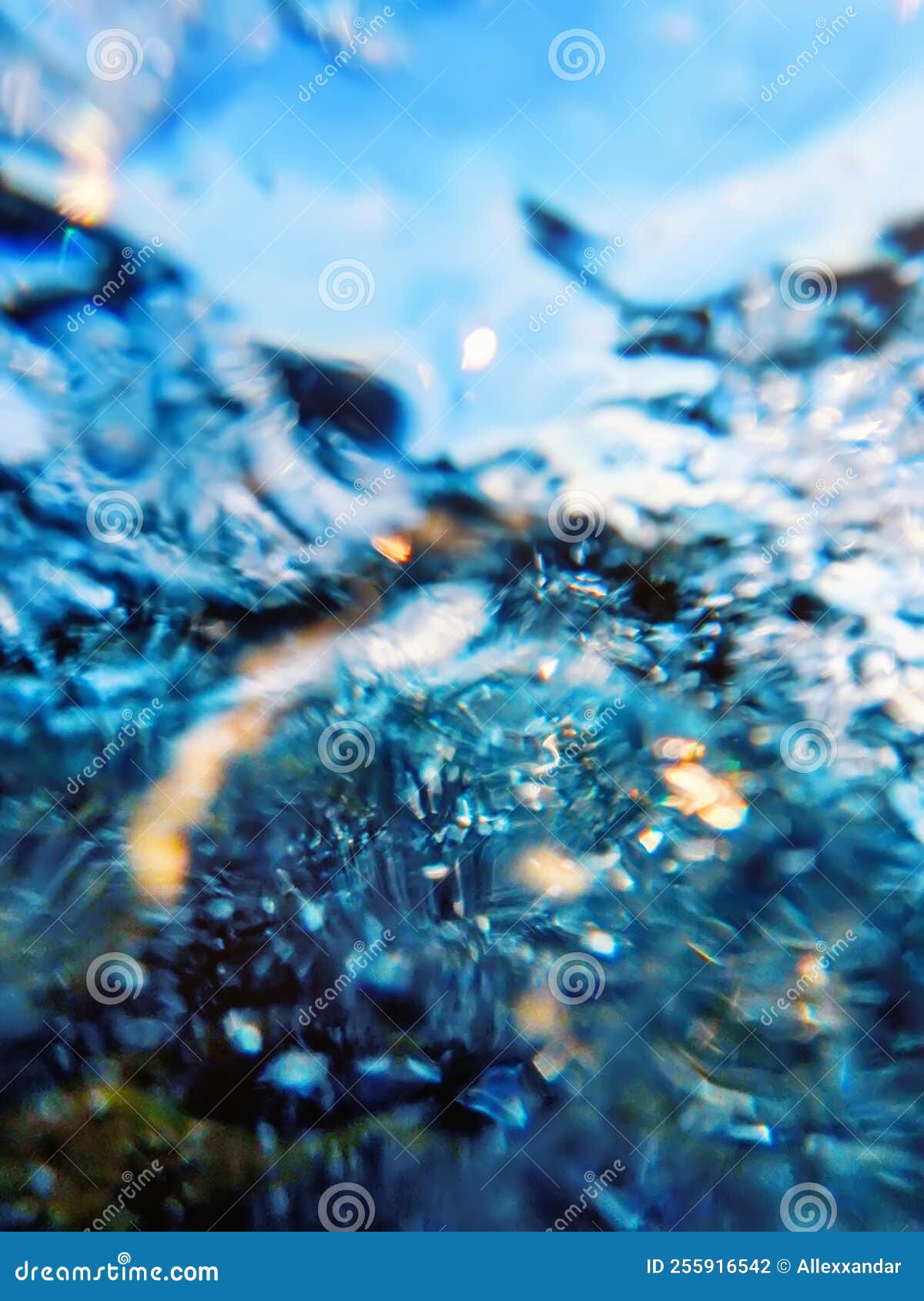 Sea Wave Splash Close Up, Low Angle View Stock Photo - Image of summer ...