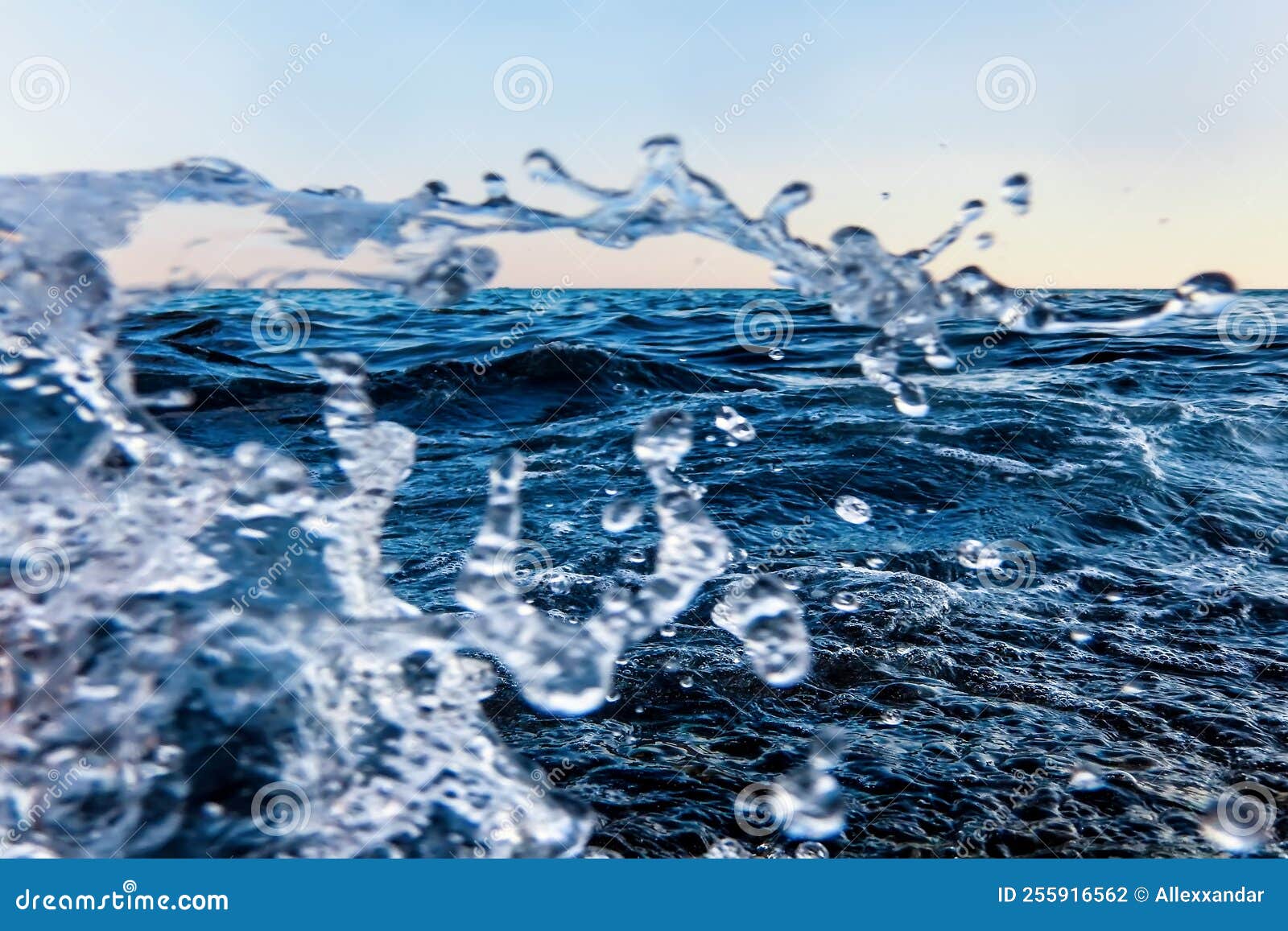 Sea Wave Splash Close Up, Low Angle View Stock Photo - Image of hawaii ...