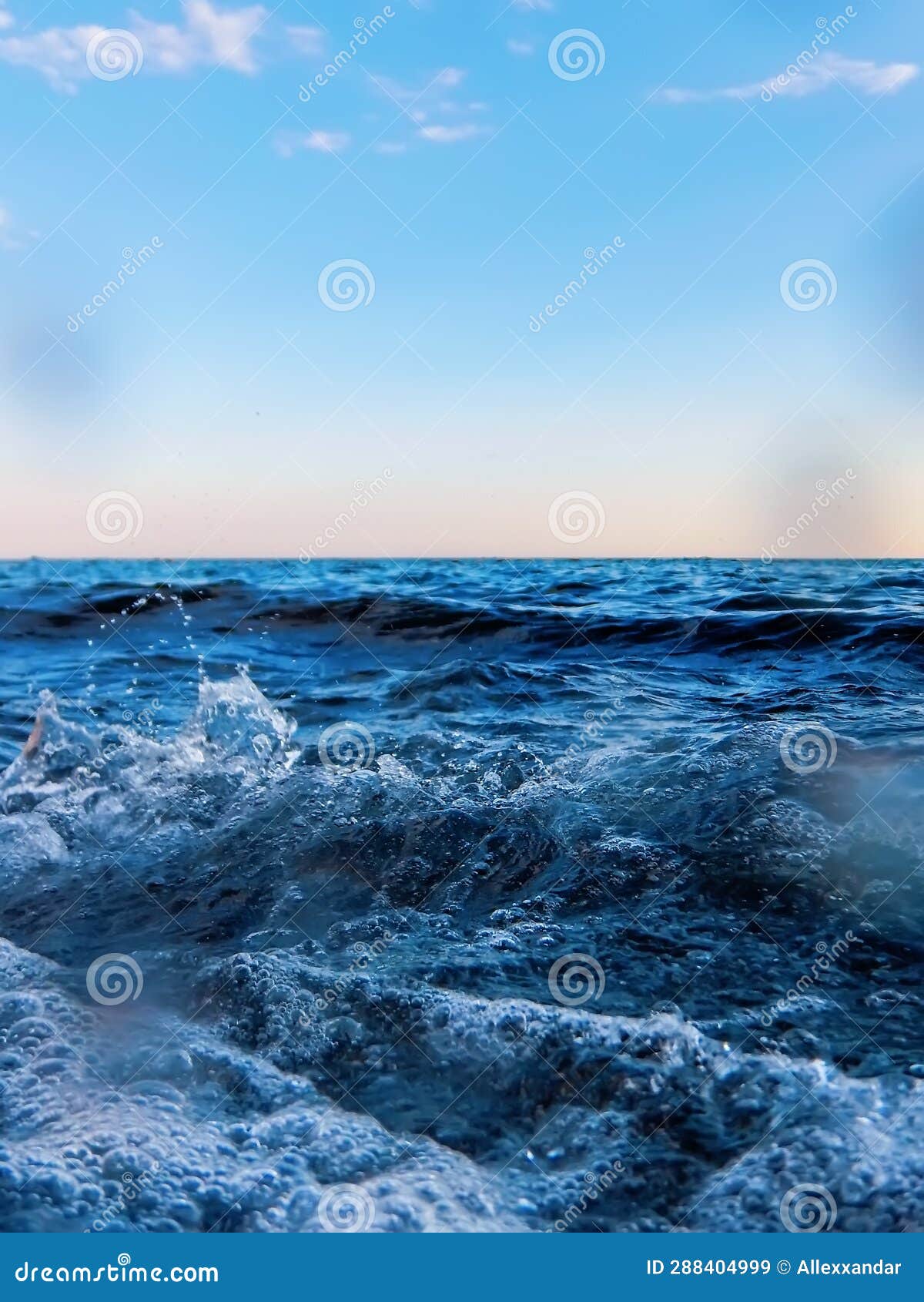 Sea Wave Splash Close Up, Low Angle View Stock Image - Image of ...