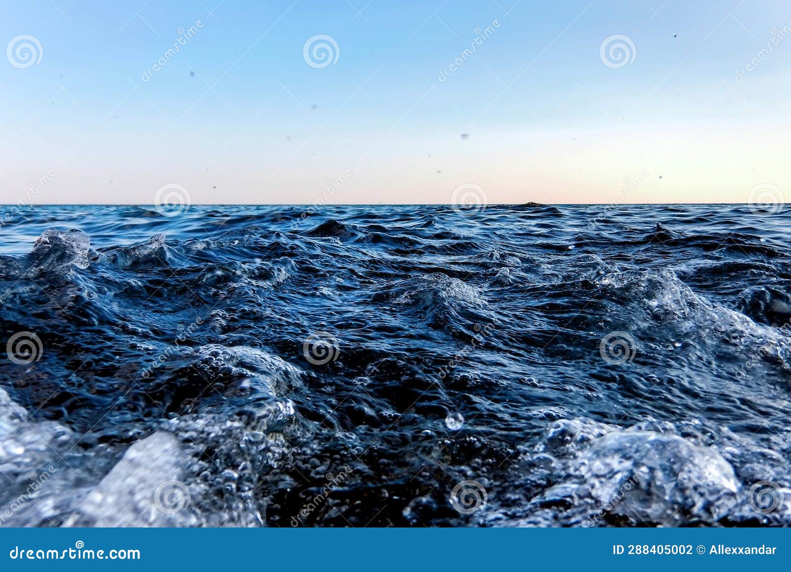 Sea Wave Splash Close Up, Low Angle View Stock Photo - Image of waves ...