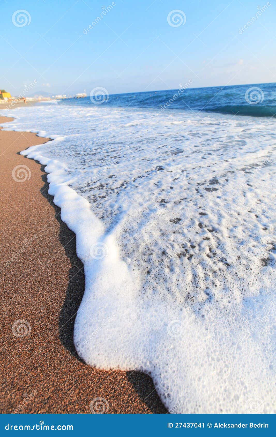 Sea Wave on Summer Beach. Travel Stock Image - Image of paradise ...
