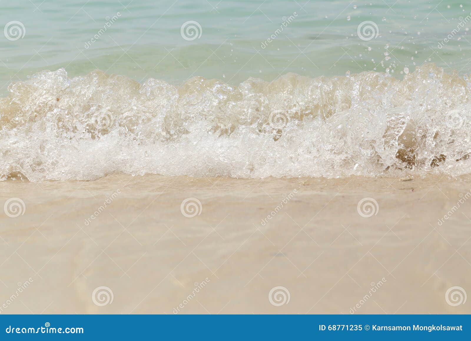 Sea Wave Swash on Sand Beach Stock Image - Image of scenics, holidays ...