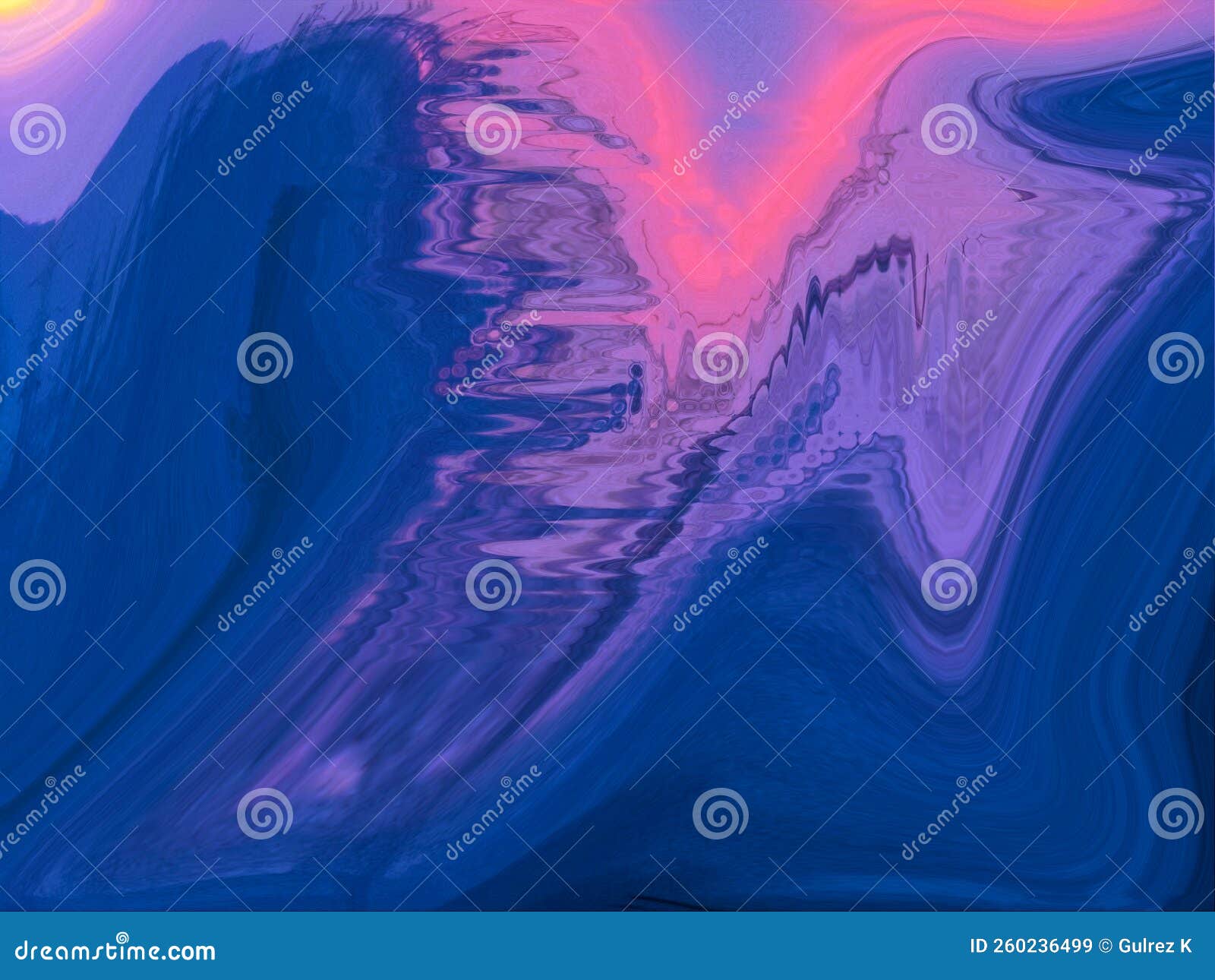 Sea Waves. Abstract Background Stock Illustration - Illustration of ...