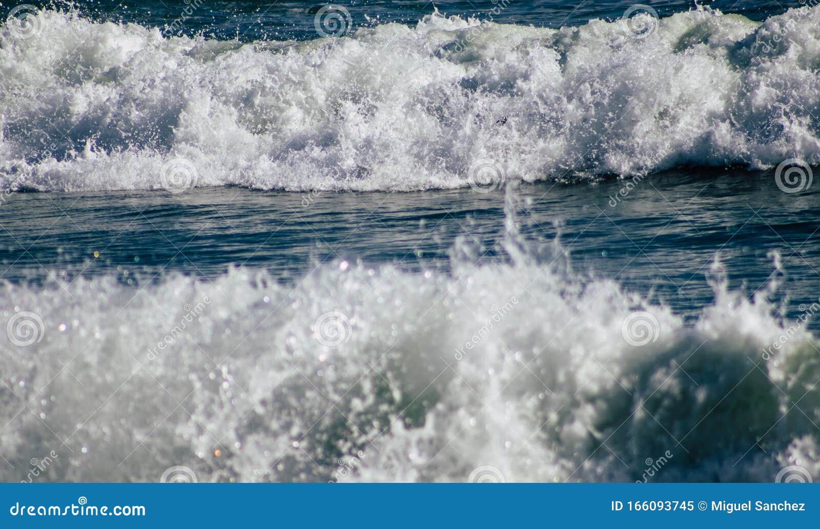 Sea Waves Breaking at Shore Stock Image - Image of motion, tide: 166093745