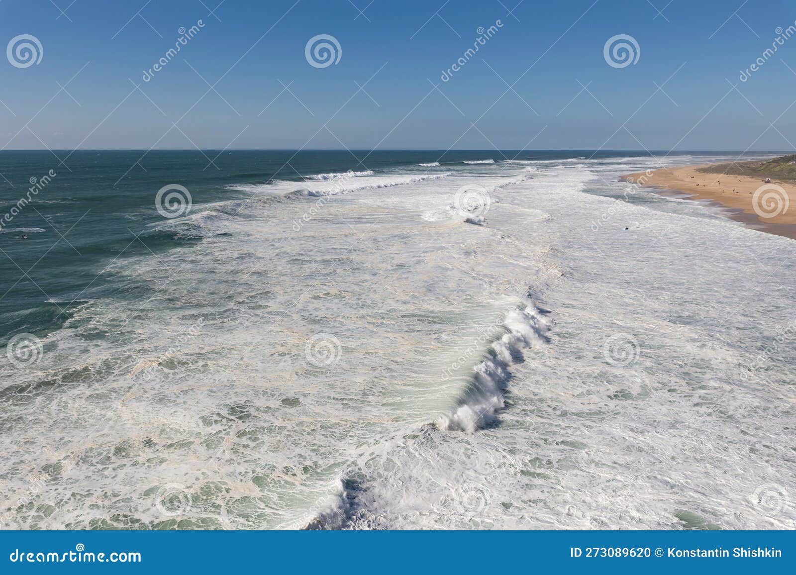 Sea Waves Cover the Seashore Stock Photo - Image of paradise, beach ...