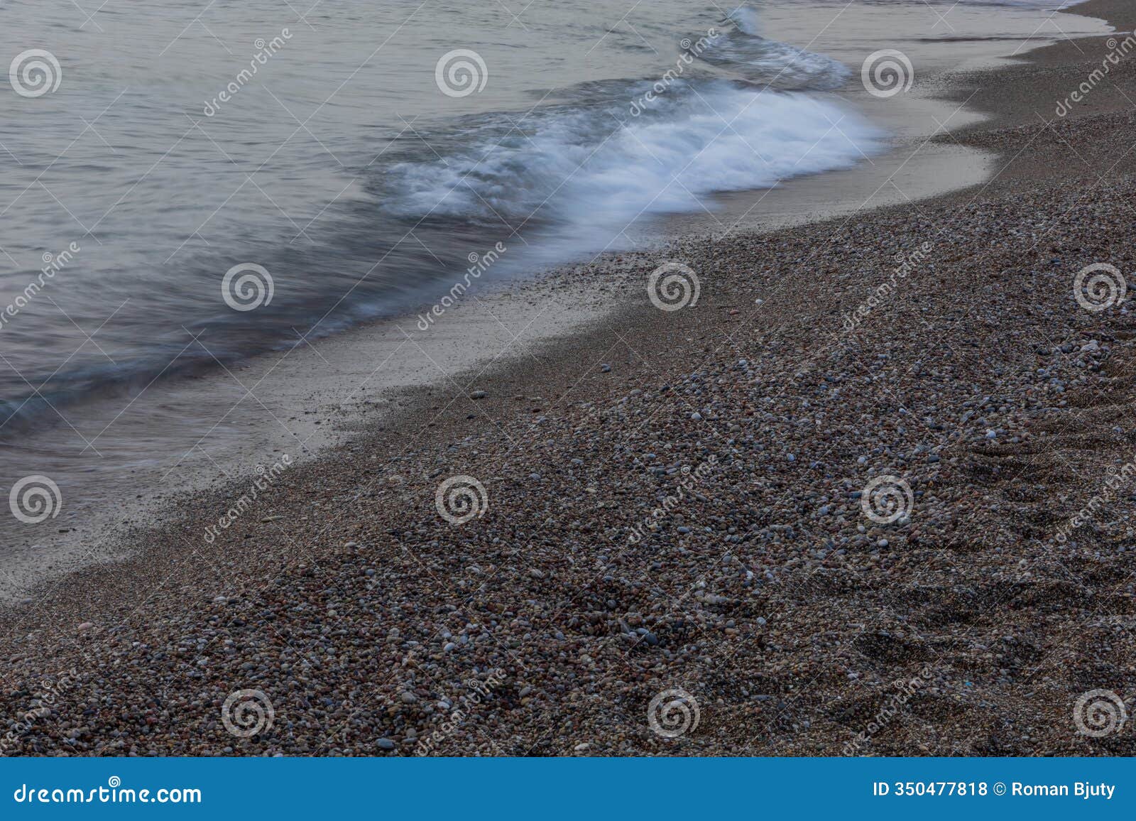 Sea Waves Crash Onto a Pebble Beach Stock Photo - Image of seascape ...